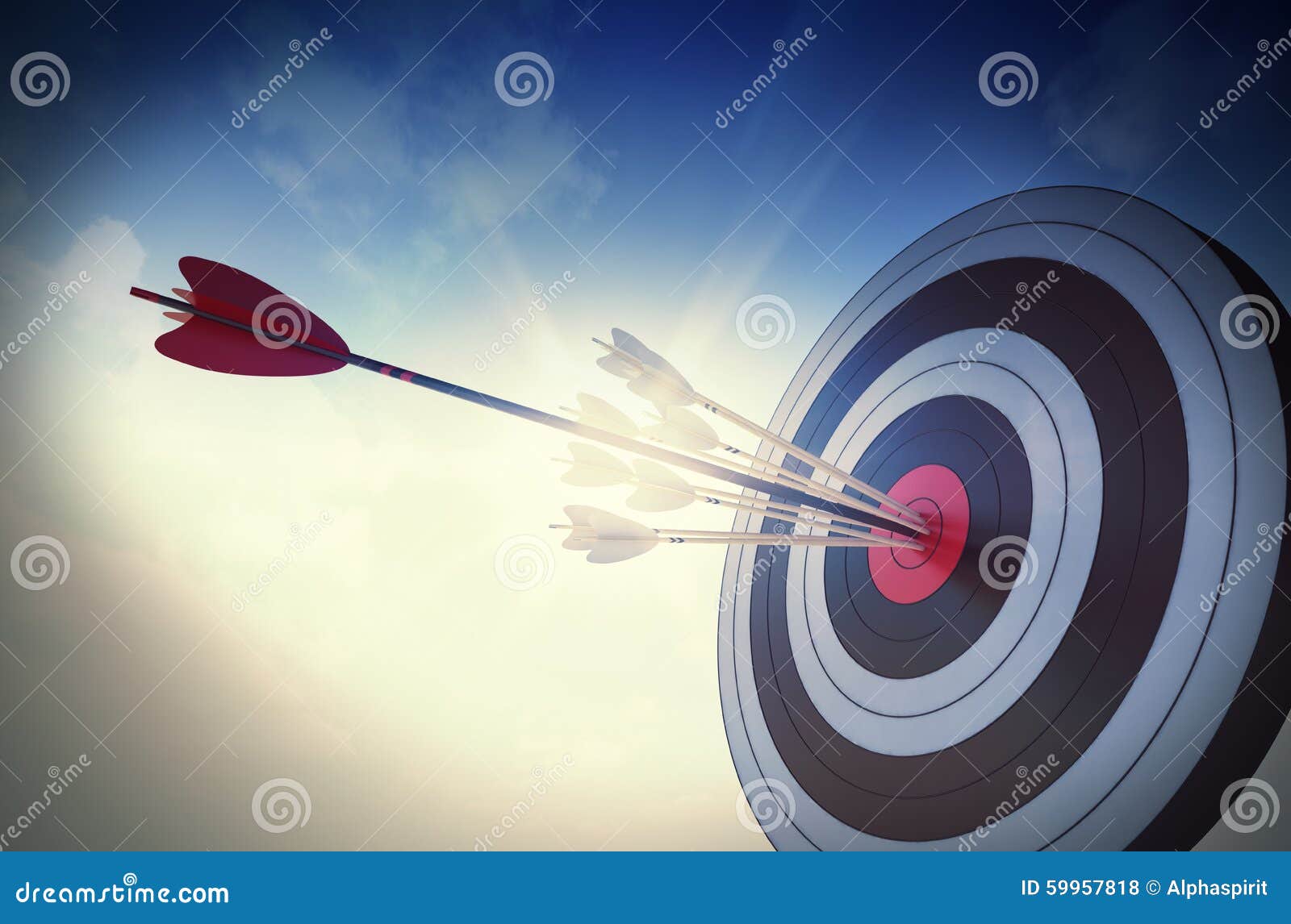Target stock illustration. Illustration of point, achievement - 59957818