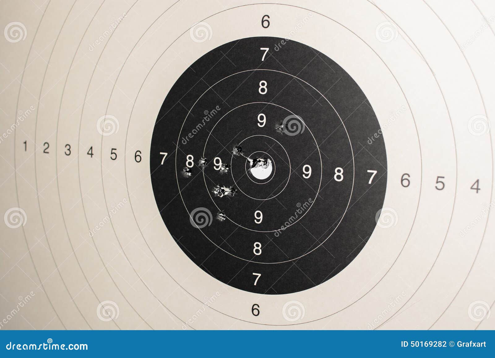 Target with Hits stock photo. Image of paper, circle - 50169282