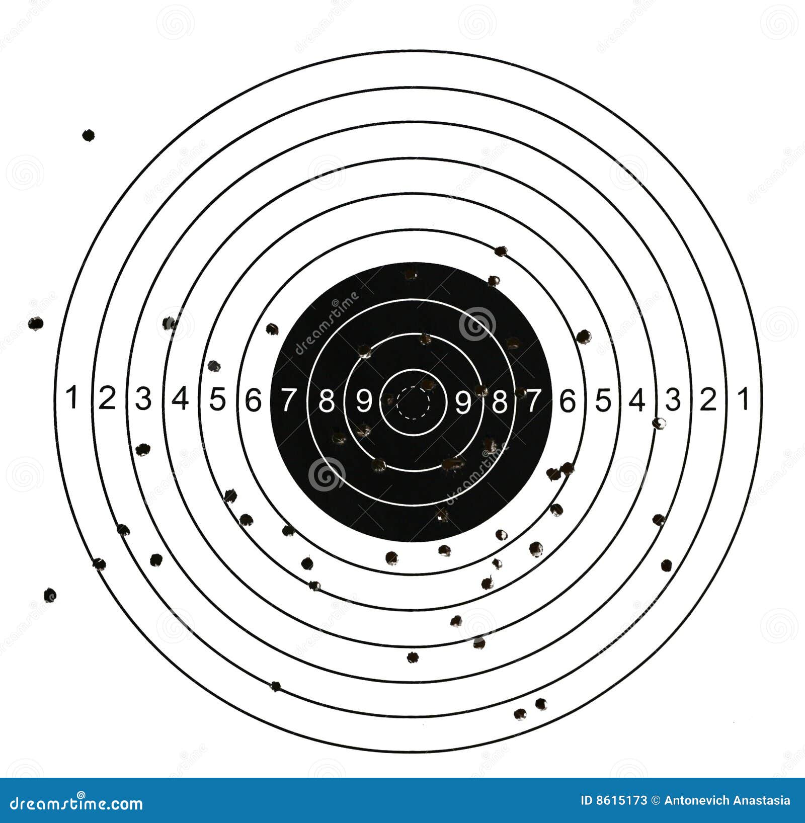 Target with holes stock image. Image of accuracy, competition - 8615173