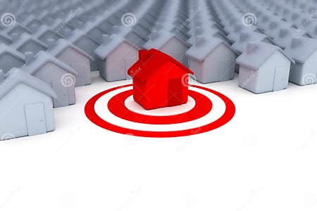 Target house stock illustration. Illustration of home - 6624679