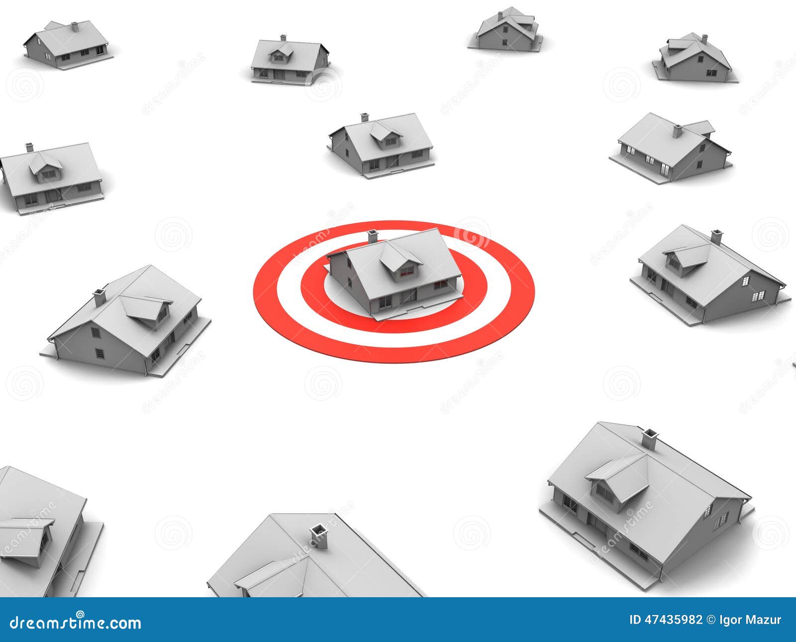 Target House stock illustration. Illustration of bull - 47435982