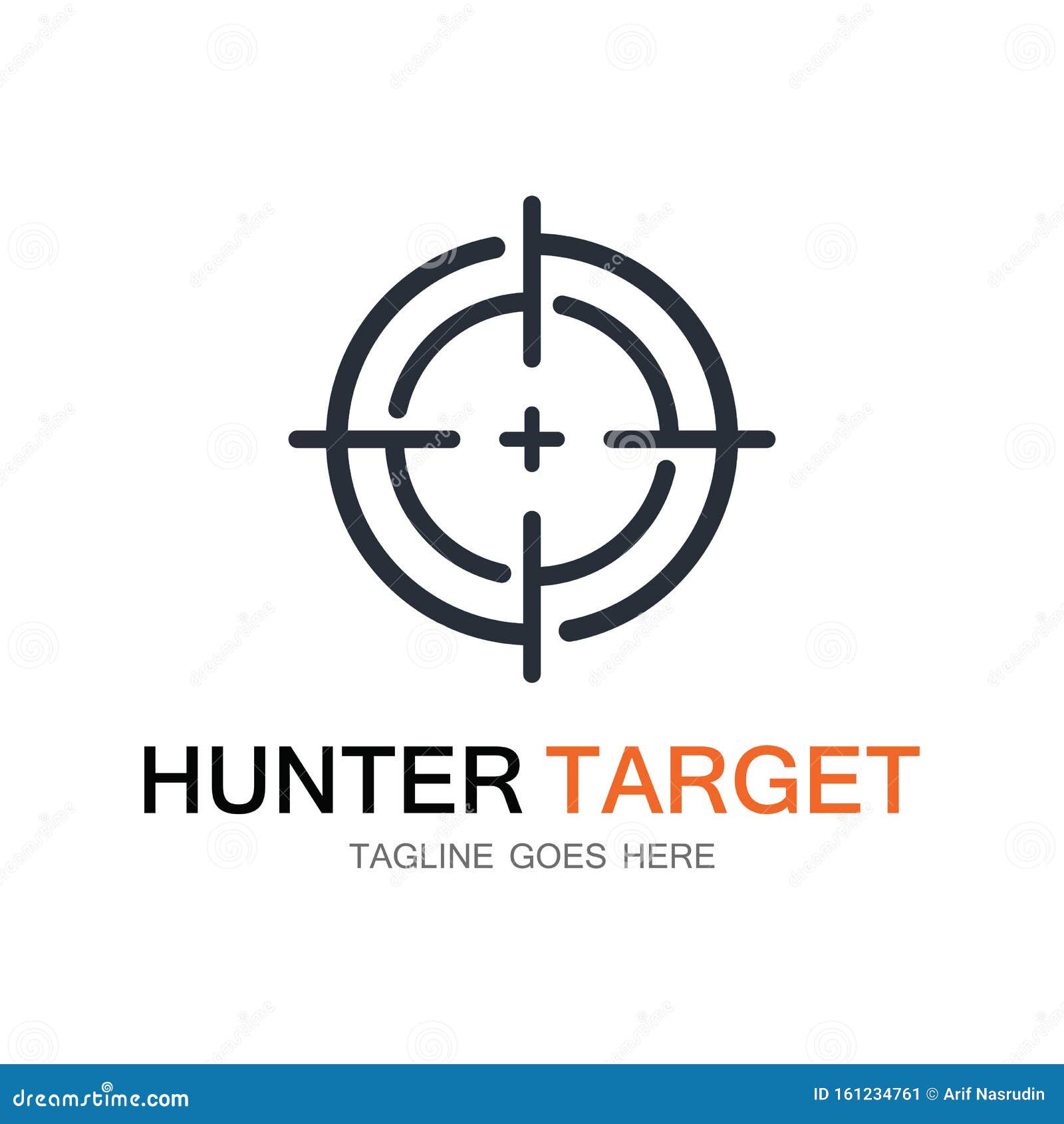 Target Hunter Vector Illustration Template Design Stock Illustration ...