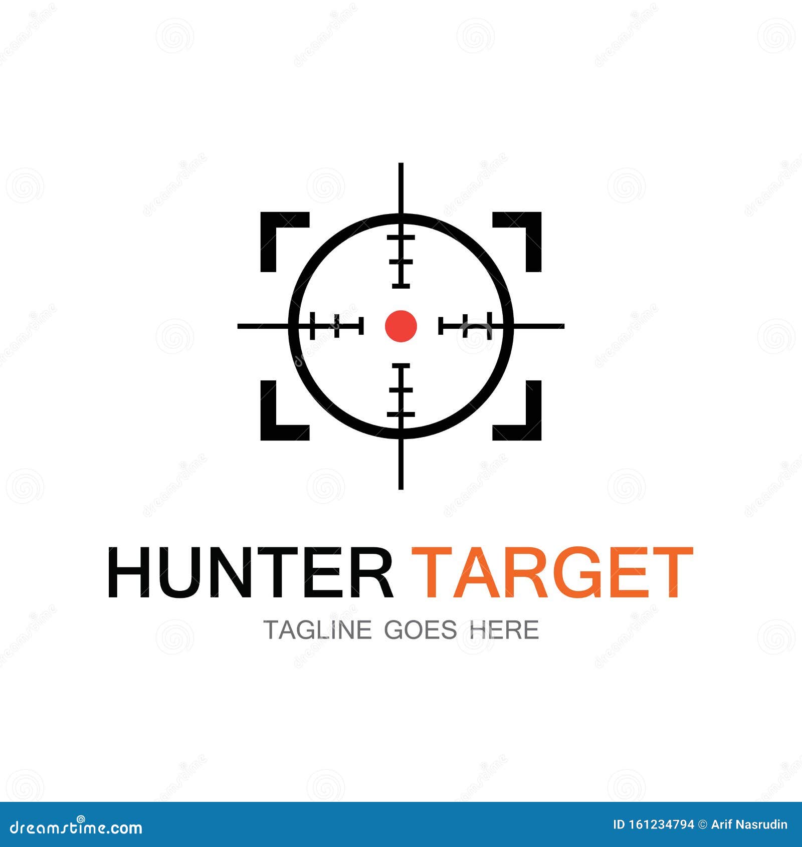 Target Hunter Vector Illustration Template Design Stock Illustration ...