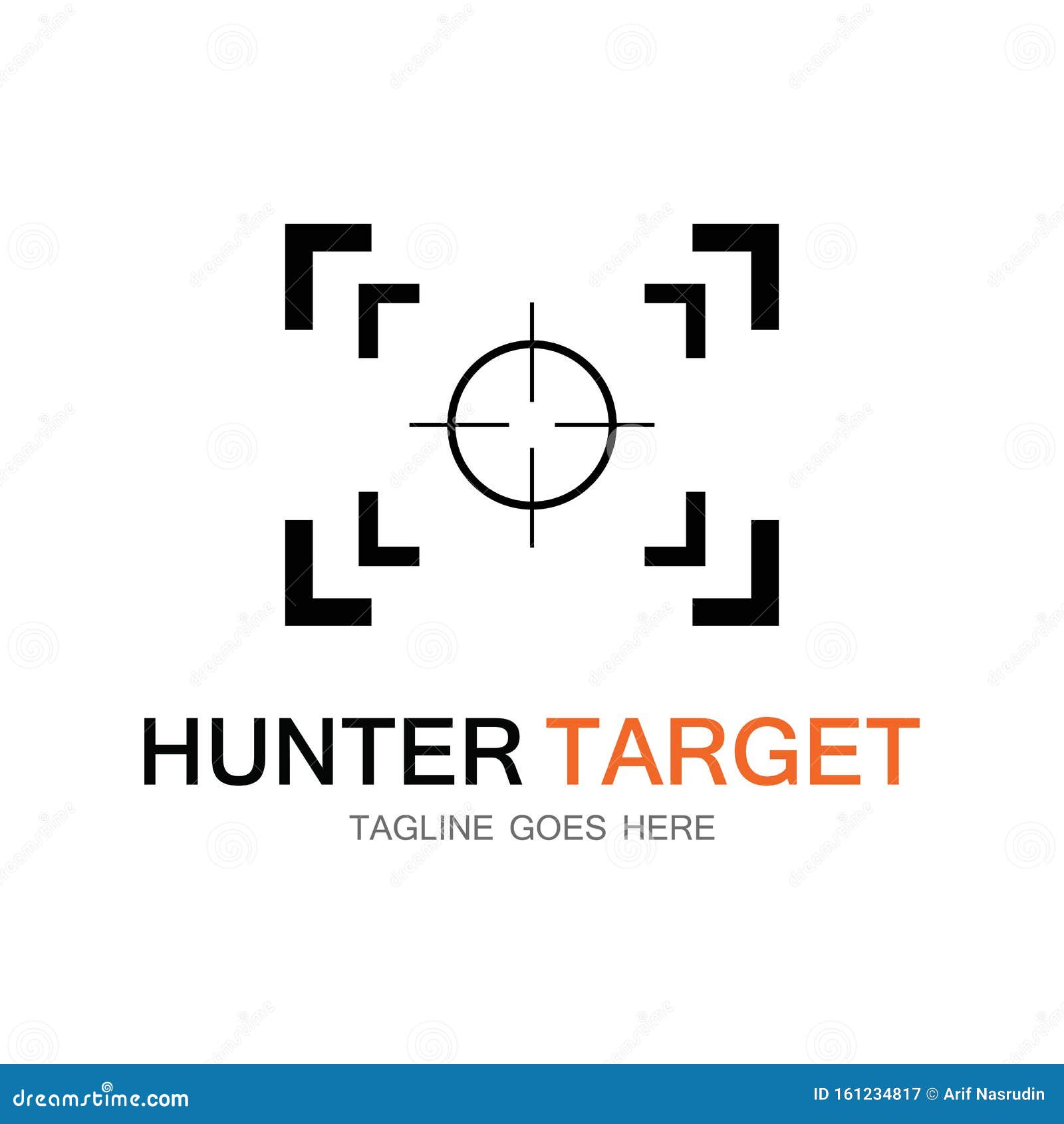 Target Hunter Vector Illustration Template Design Stock Illustration ...