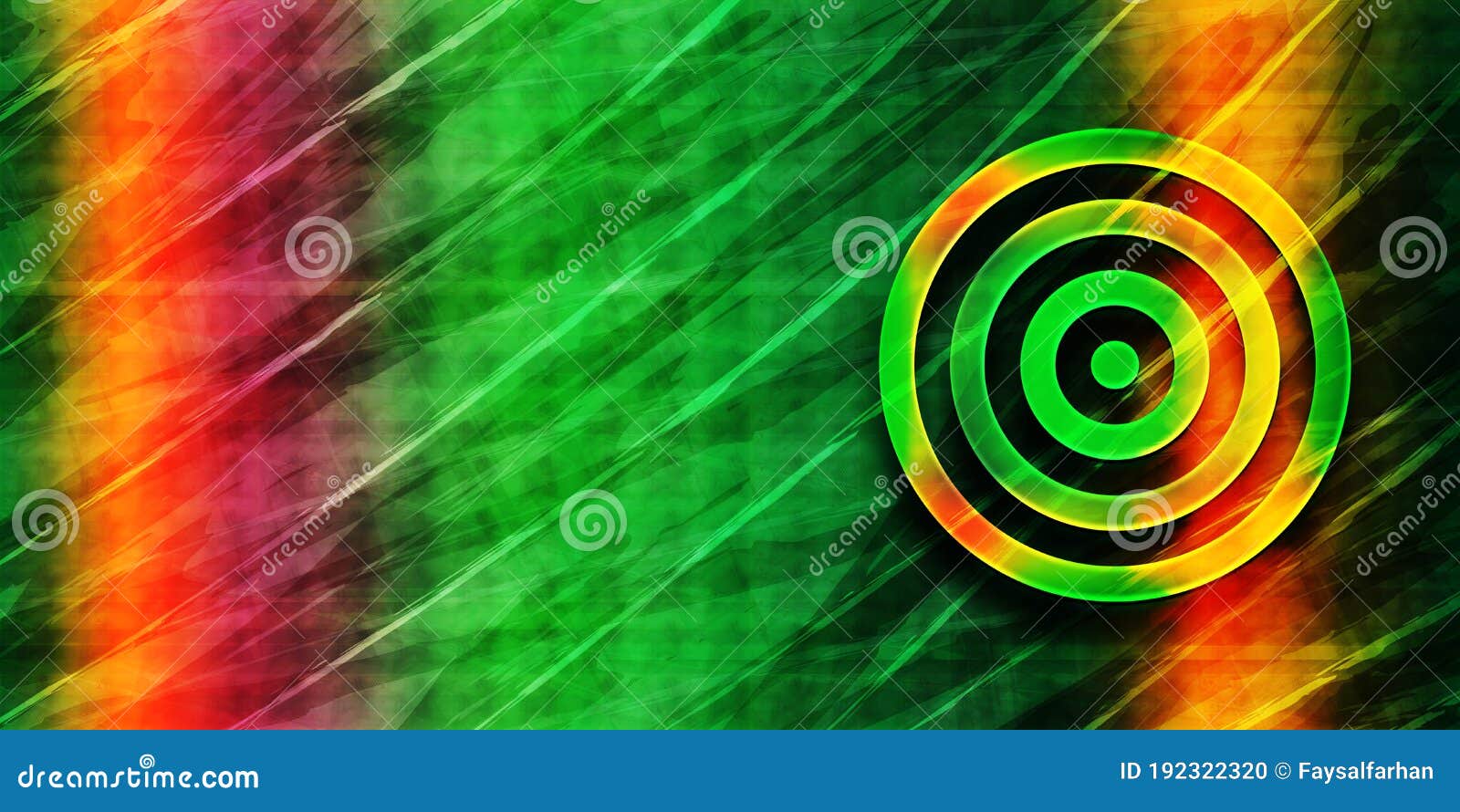 Target Icon Abstract Premium Green Banner Background Colorful Pattern ...