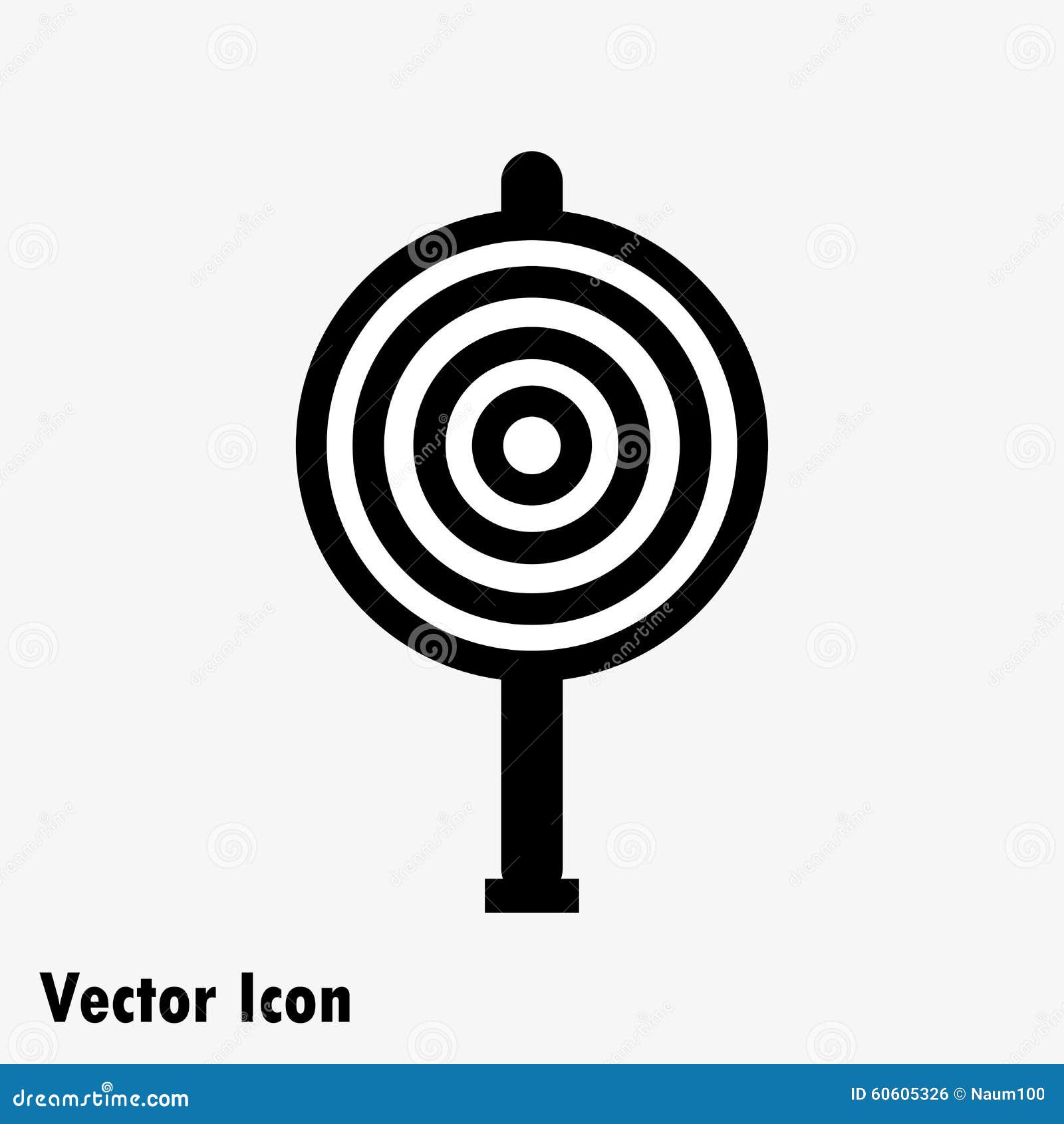 Target icon stock vector. Illustration of stylish, focus - 60605326