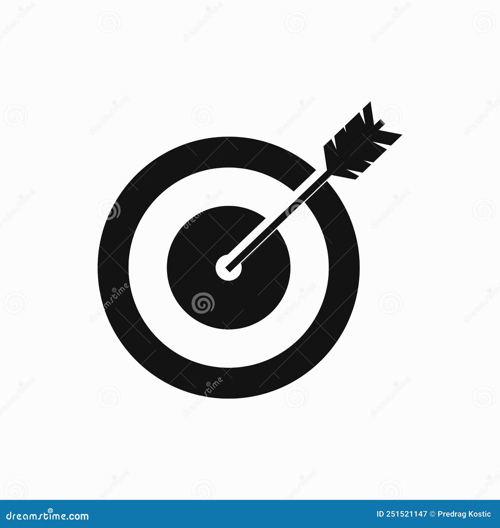 Target icon stock illustration. Illustration of game - 251521147