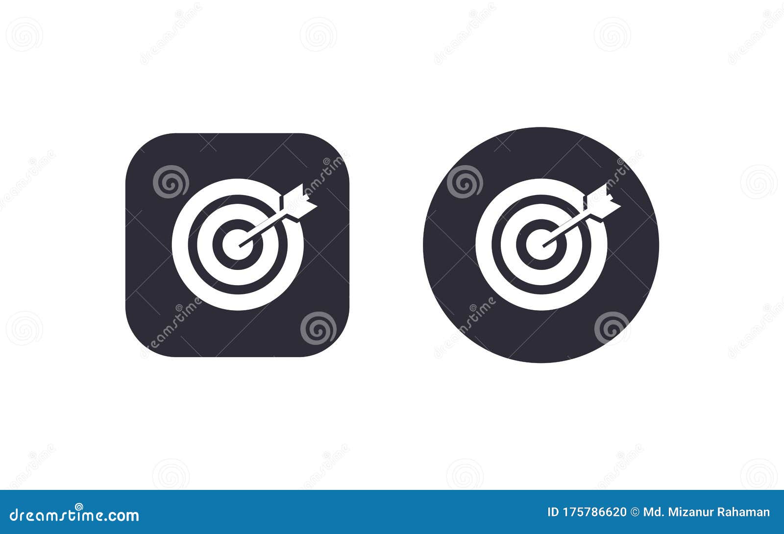 Target Icon Button Vector Illustration Scalable Vector Design Stock ...