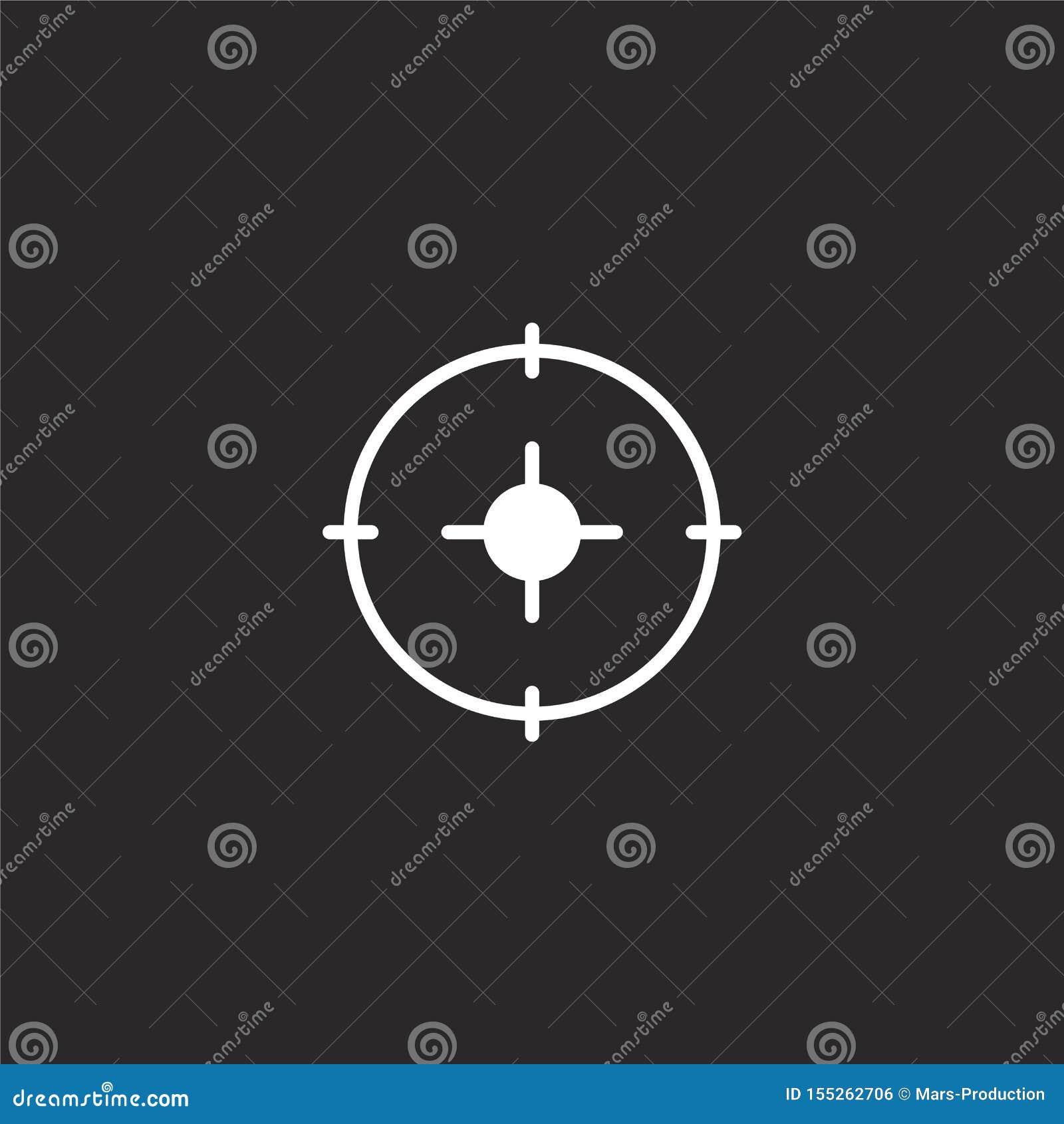 Target Icon. Filled Target Icon for Website Design and Mobile, App ...