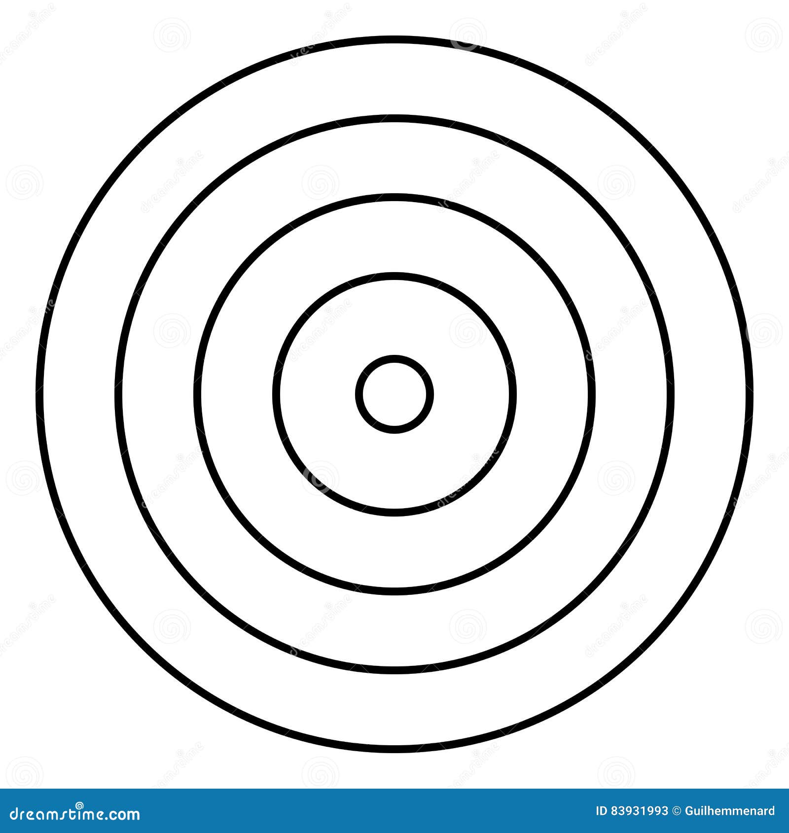 Target icon stock illustration. Illustration of efficiency - 83931993