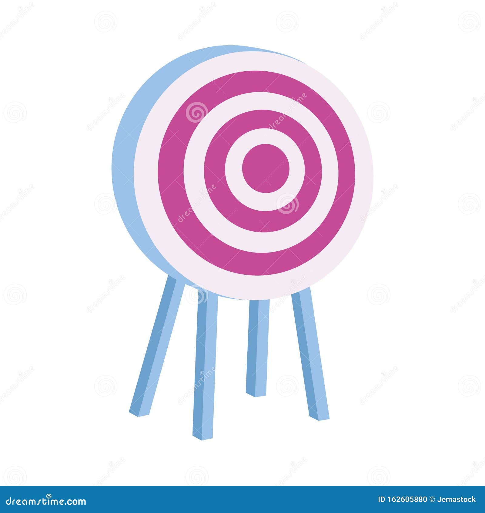 Target icon, flat design stock vector. Illustration of icon - 162605880