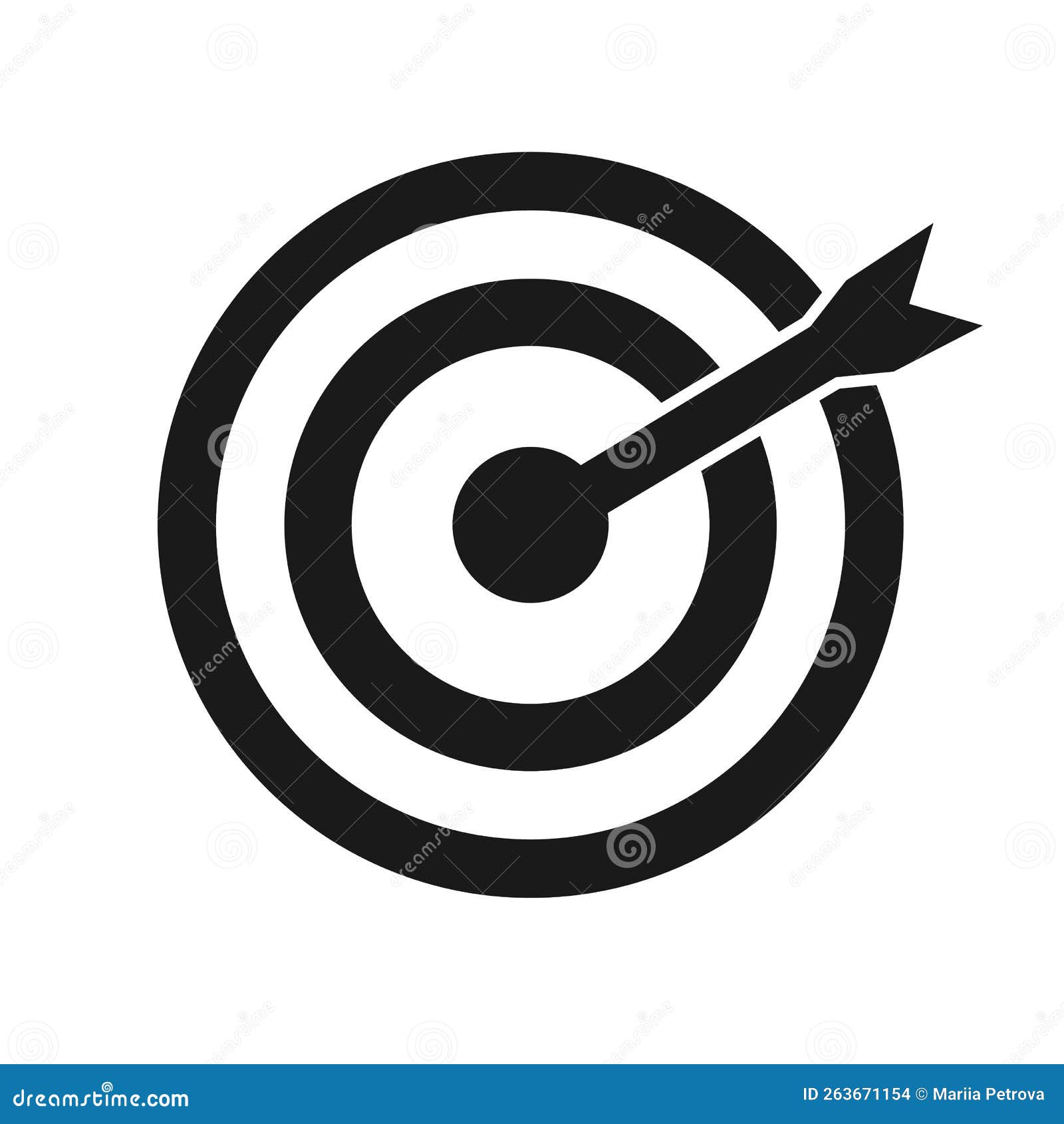 Target icon. Goal symbol stock vector. Illustration of focus - 263671154