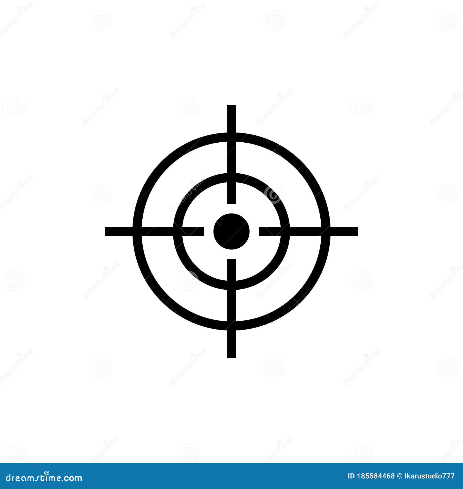 Target Icon Isolated on White Background. Target Vector Icon. Goal Icon ...