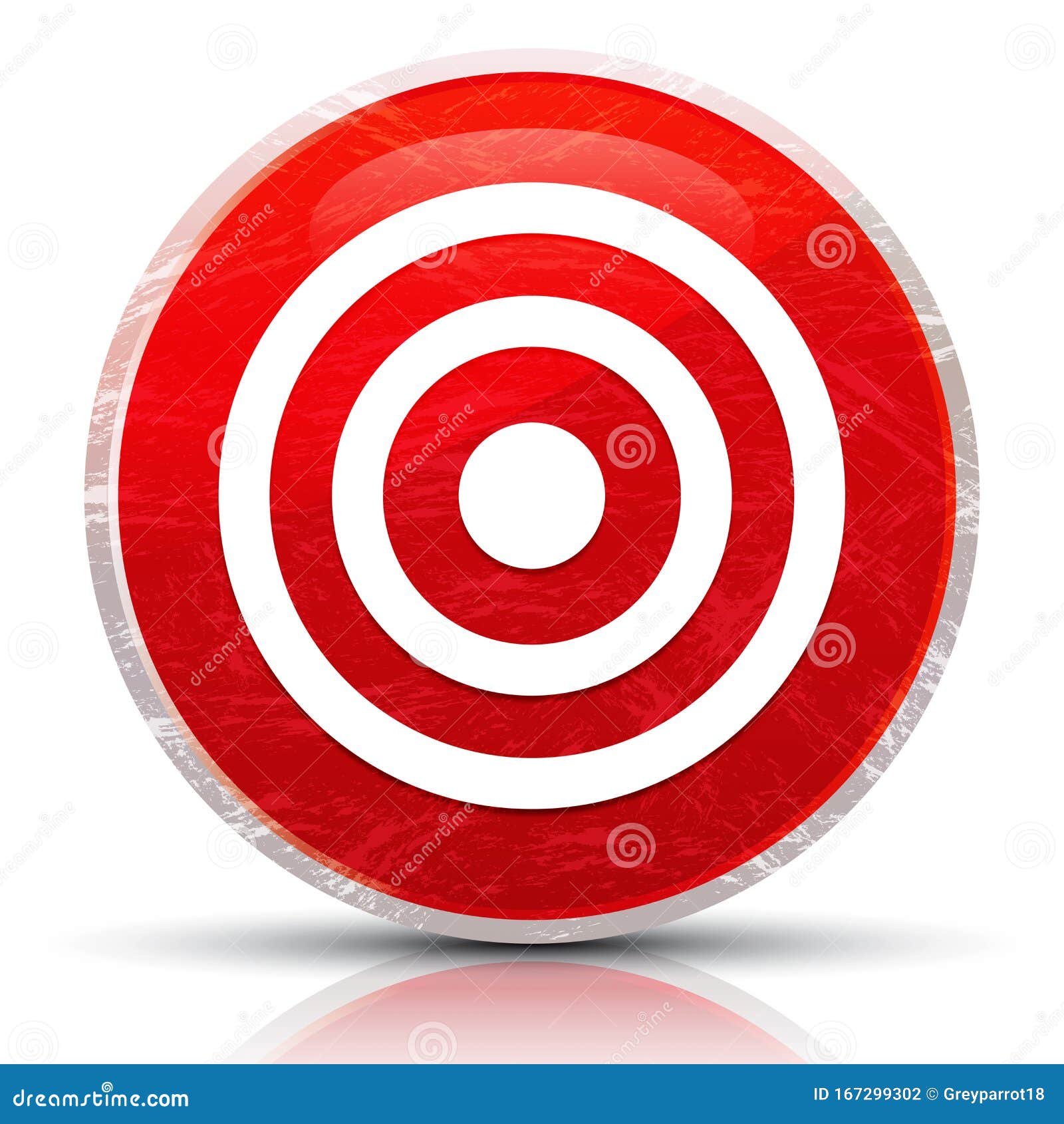 Target Icon Metallic Grunge Abstract Red Round Button Illustration ...