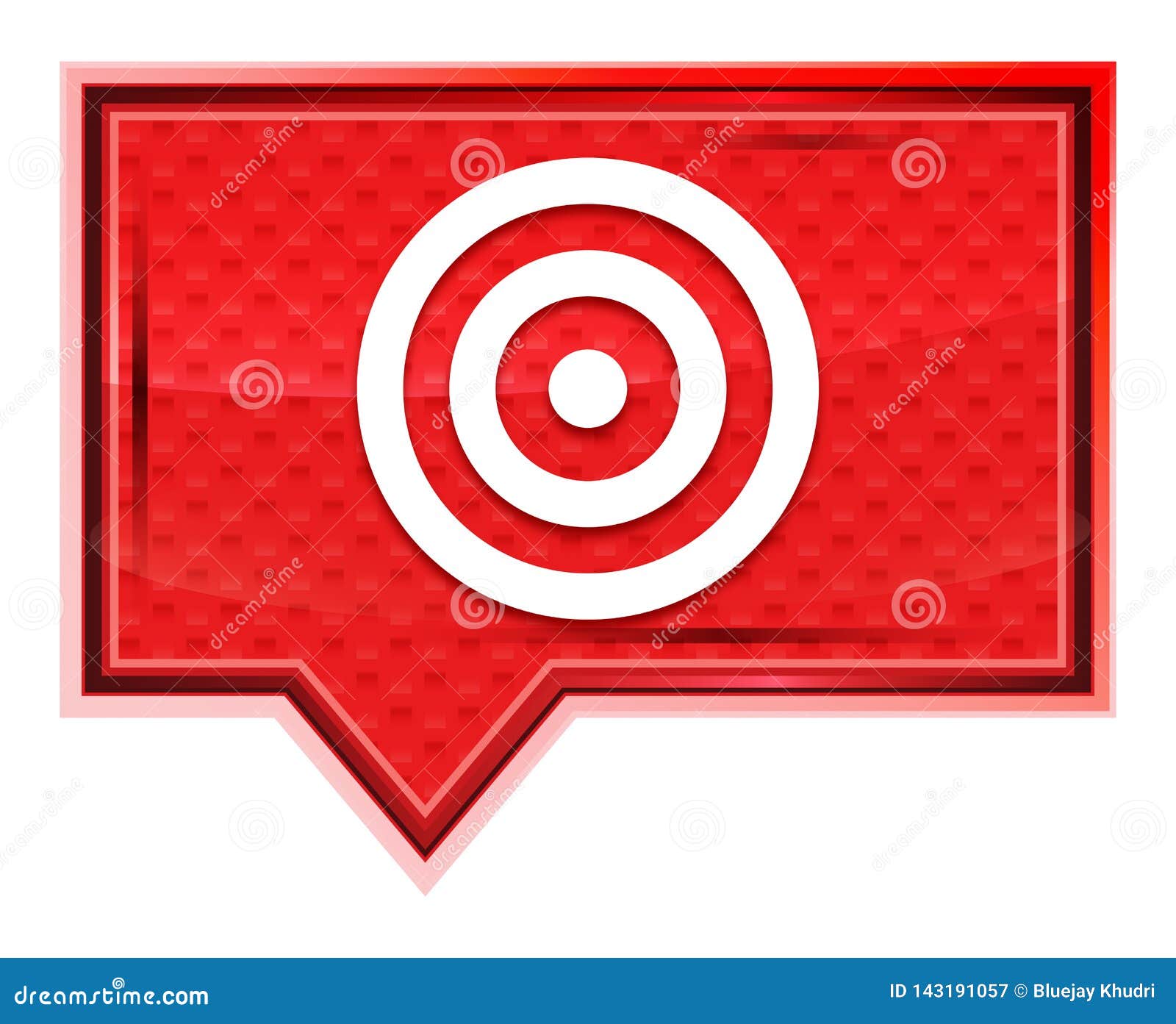 Target Icon Misty Rose Pink Banner Button Stock Illustration ...