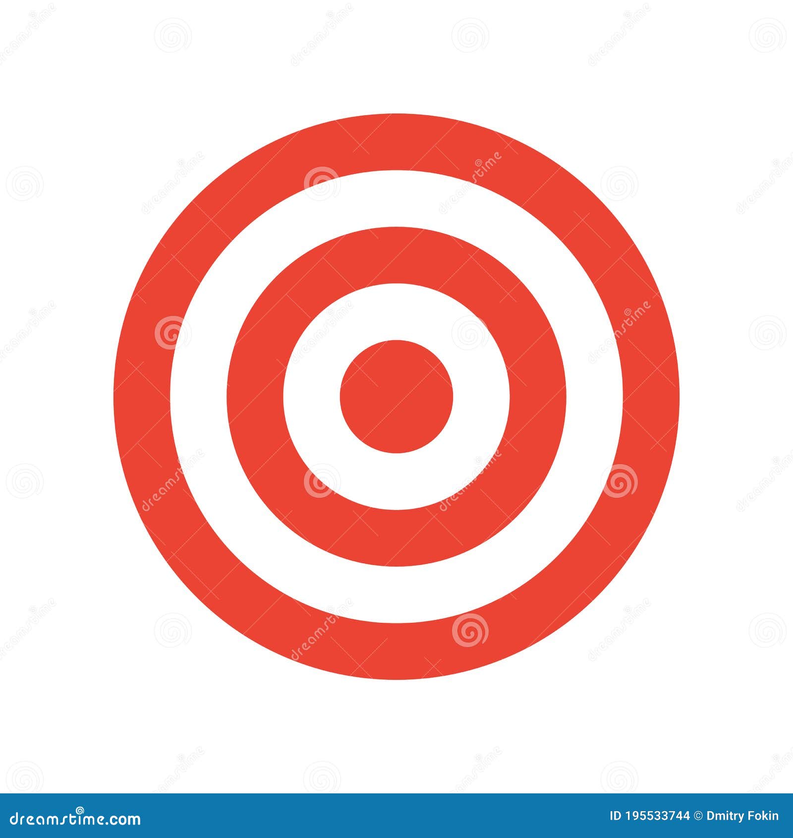Target Icon, Modern Minimal Flat Design Style. Aim Vector Illustration ...