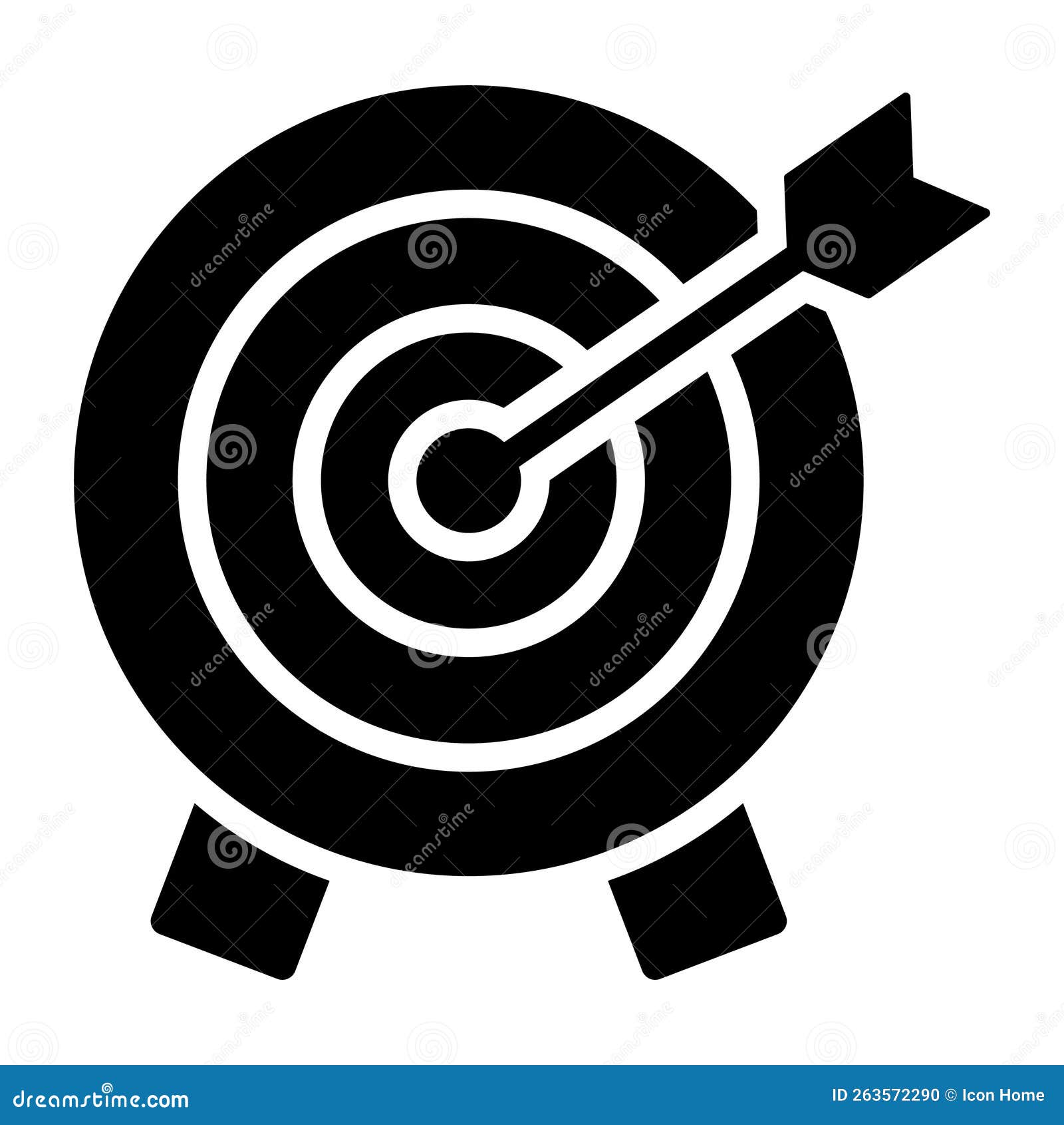 Target Icon Modern Vector Illustration Stock Vector - Illustration of ...