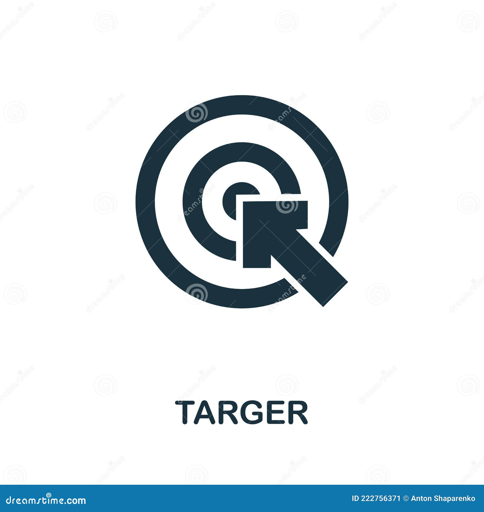 Target Icon. Simple Creative Element. Filled Monochrome Target Icon for ...