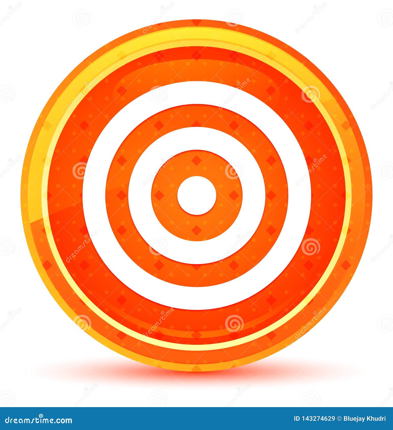Target Icon Natural Orange Round Button Stock Illustration ...
