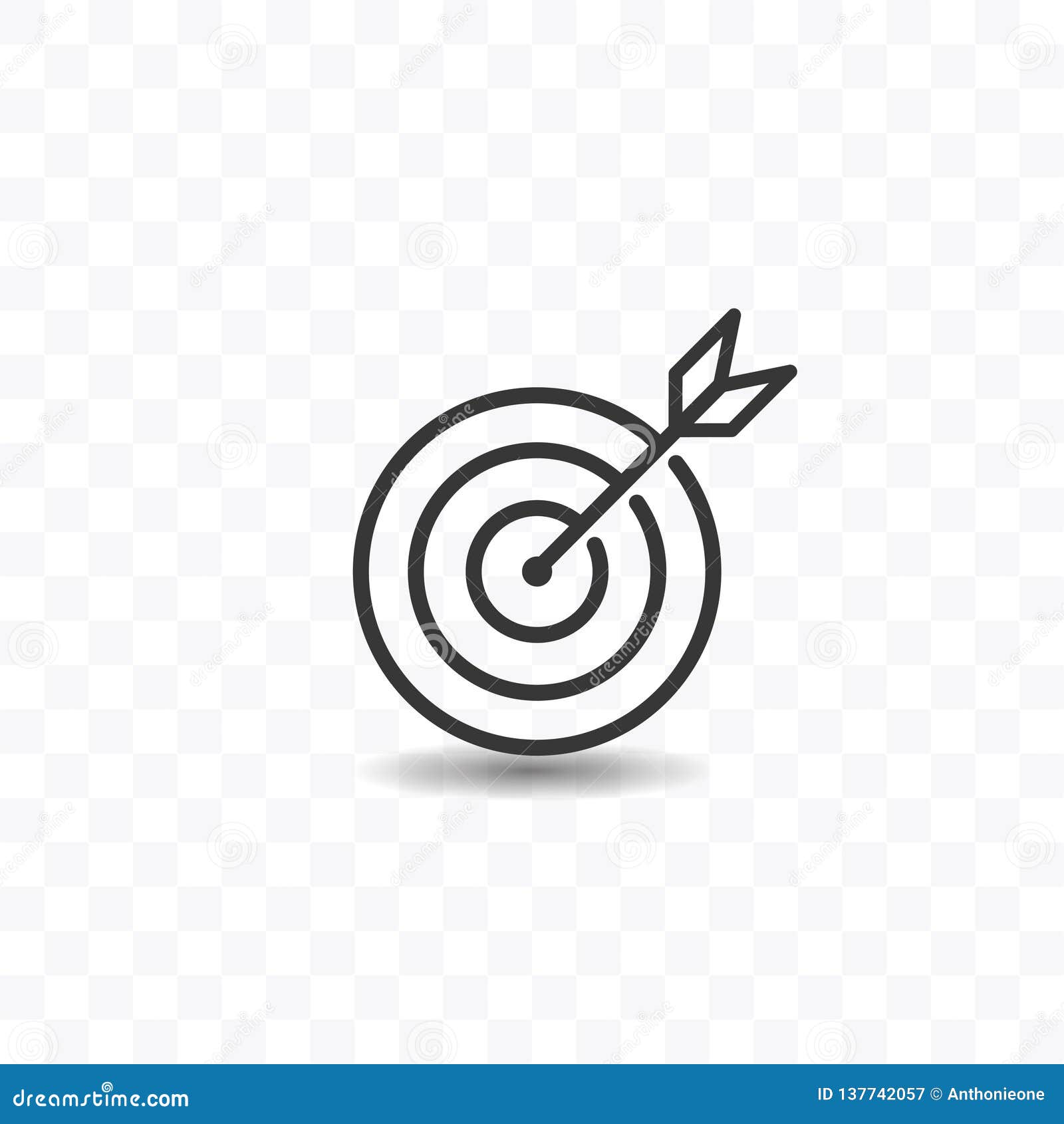 Target Icon Simple Flat Style Vector Illustration Stock Vector ...