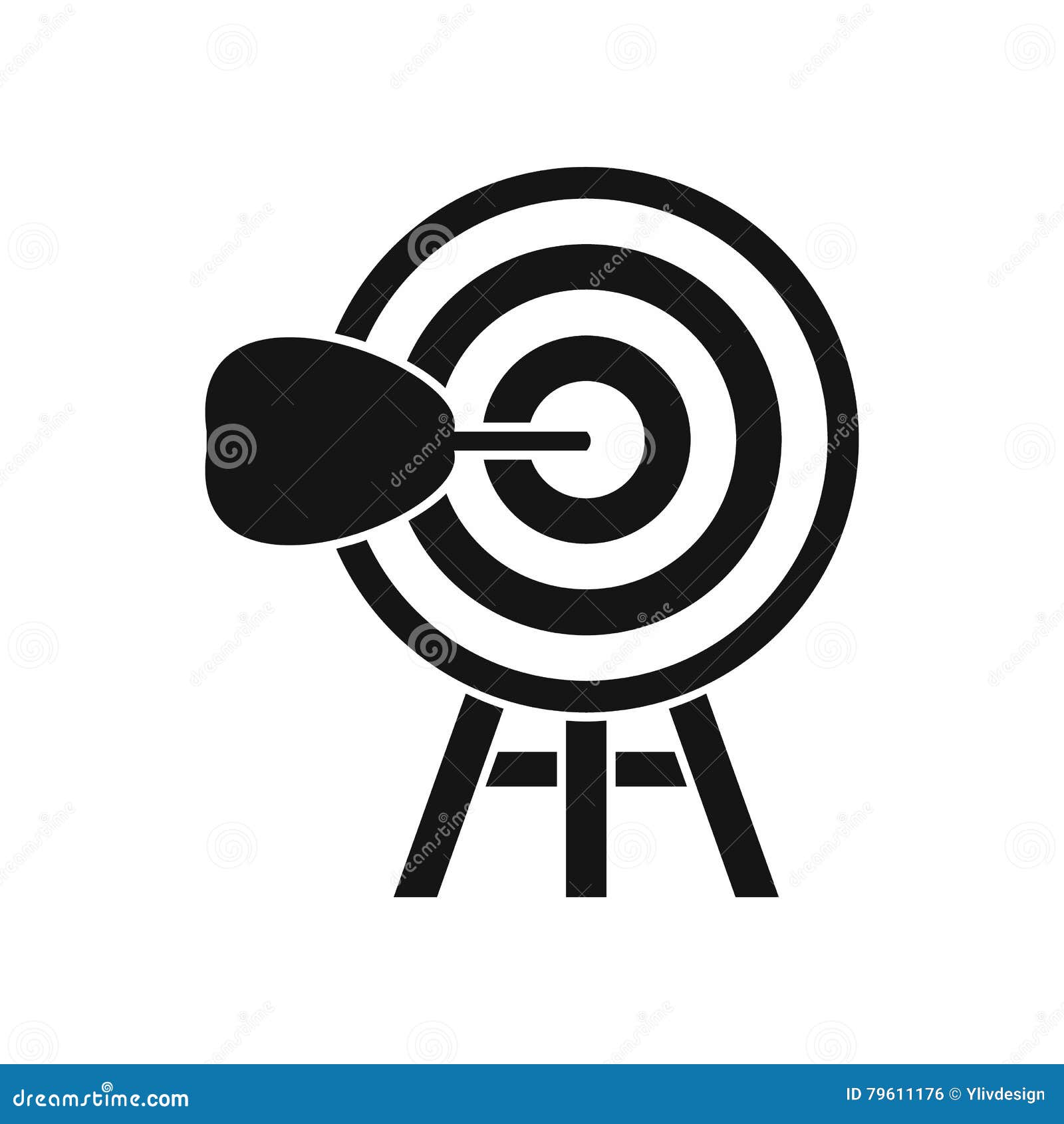 Target Icon in Simple Style Stock Vector - Illustration of advantage ...