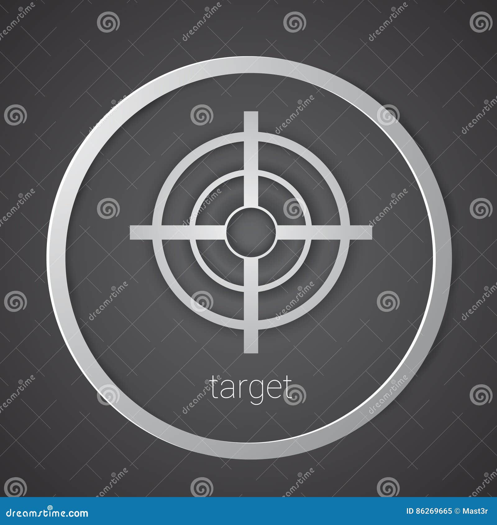 Target Icon Strategy New Idea Business Concept Stock Vector ...