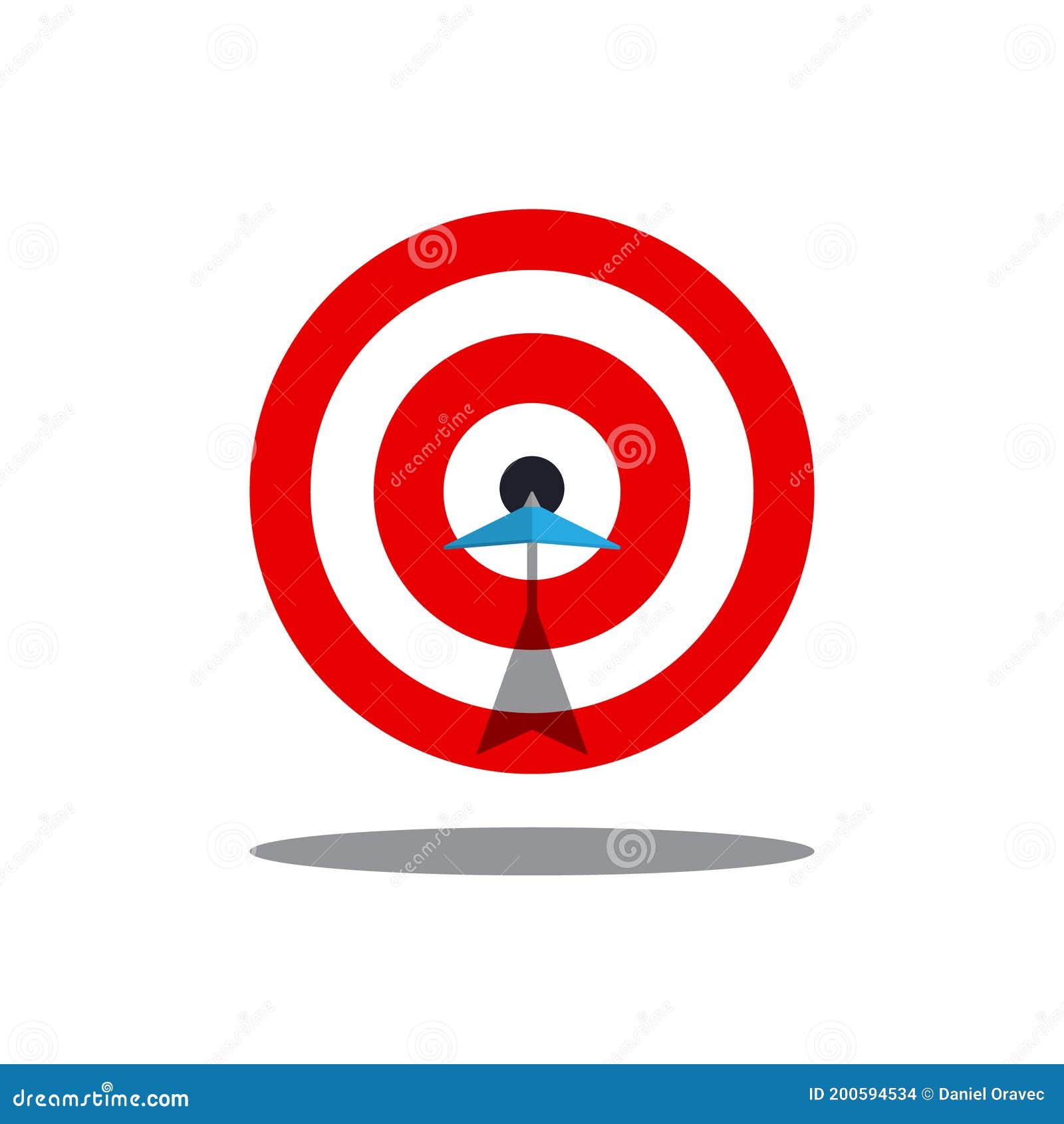 Target Icon - Success Symb stock vector. Illustration of isolated ...