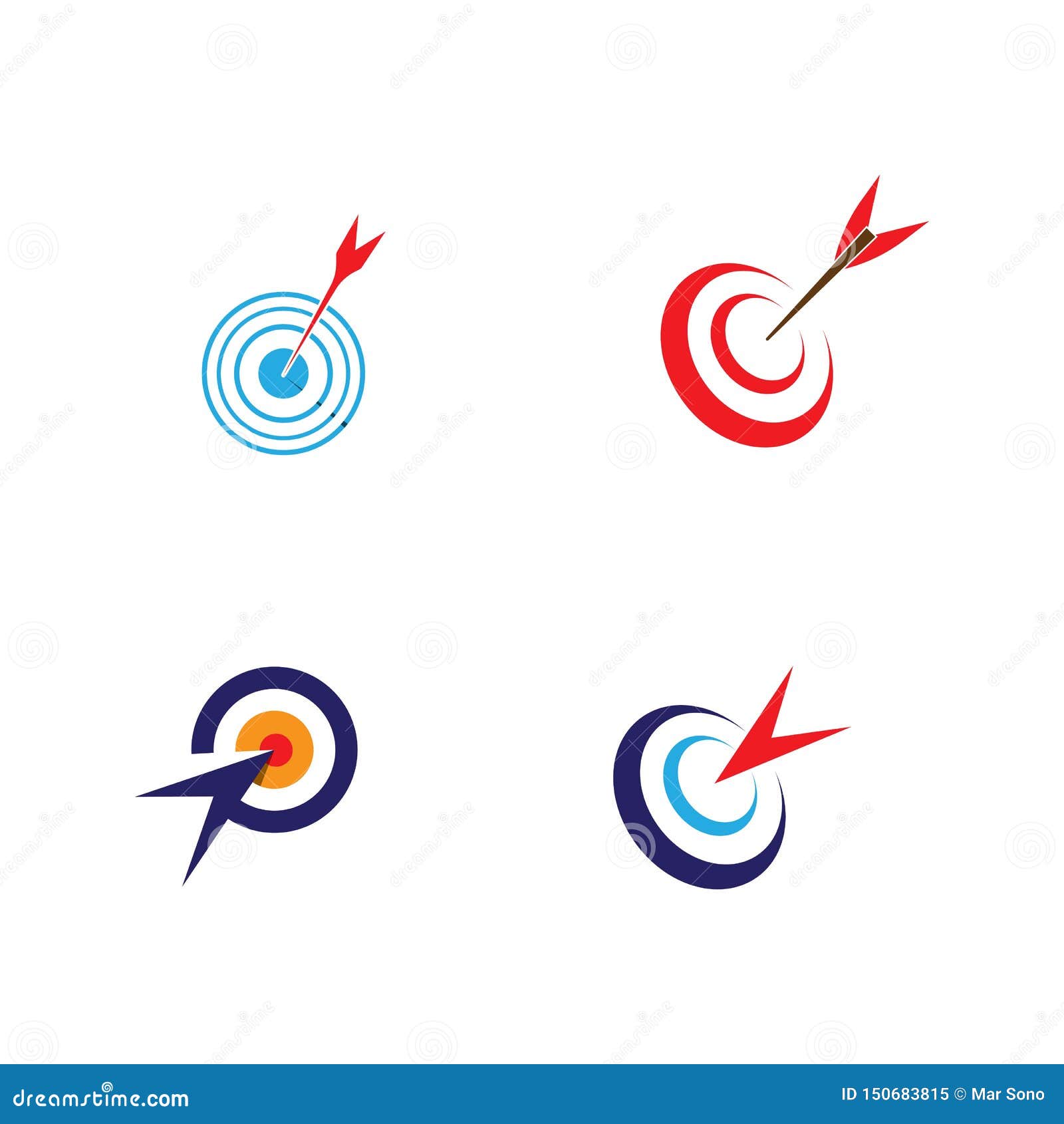 Target Icon and Symbol Vector Ilustration Template Stock Vector ...