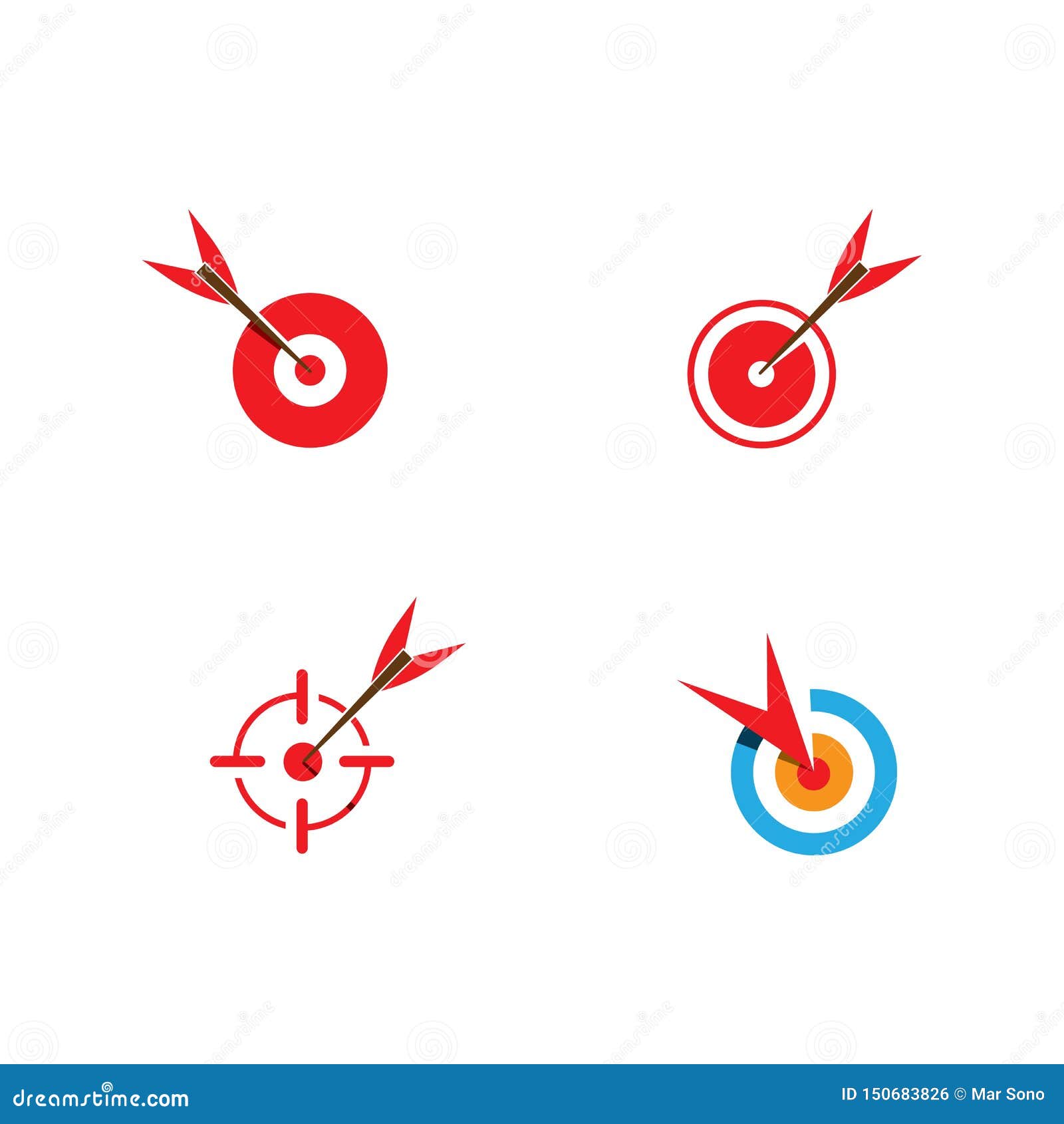 Target Icon and Symbol Vector Ilustration Template Stock Vector ...