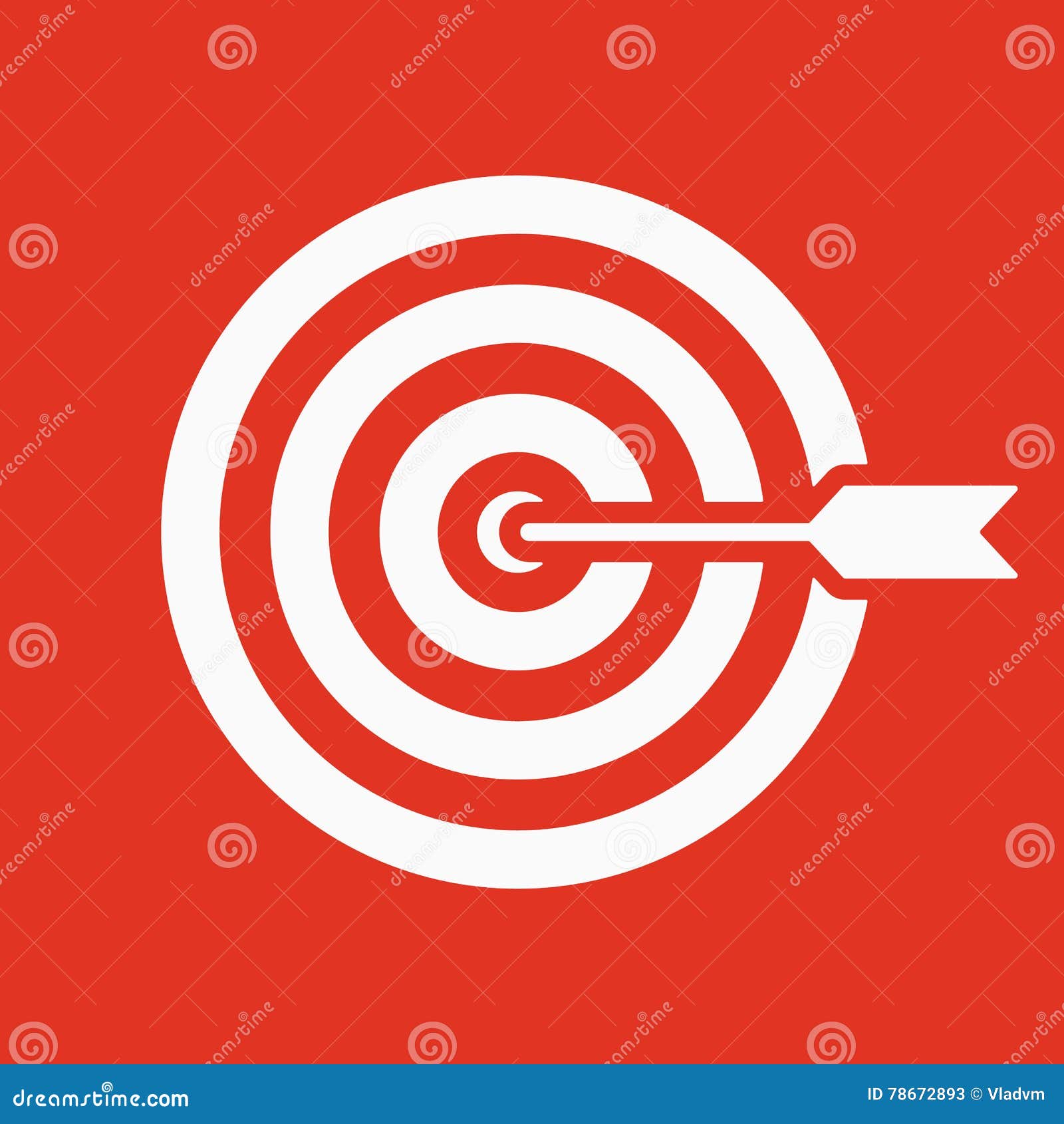 The Target Icon. Target Symbol Stock Vector - Illustration of ...