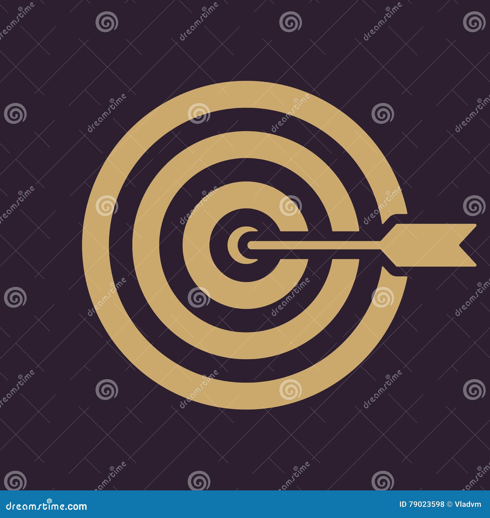 The Target Icon. Target Symbol Stock Vector - Illustration of icon ...