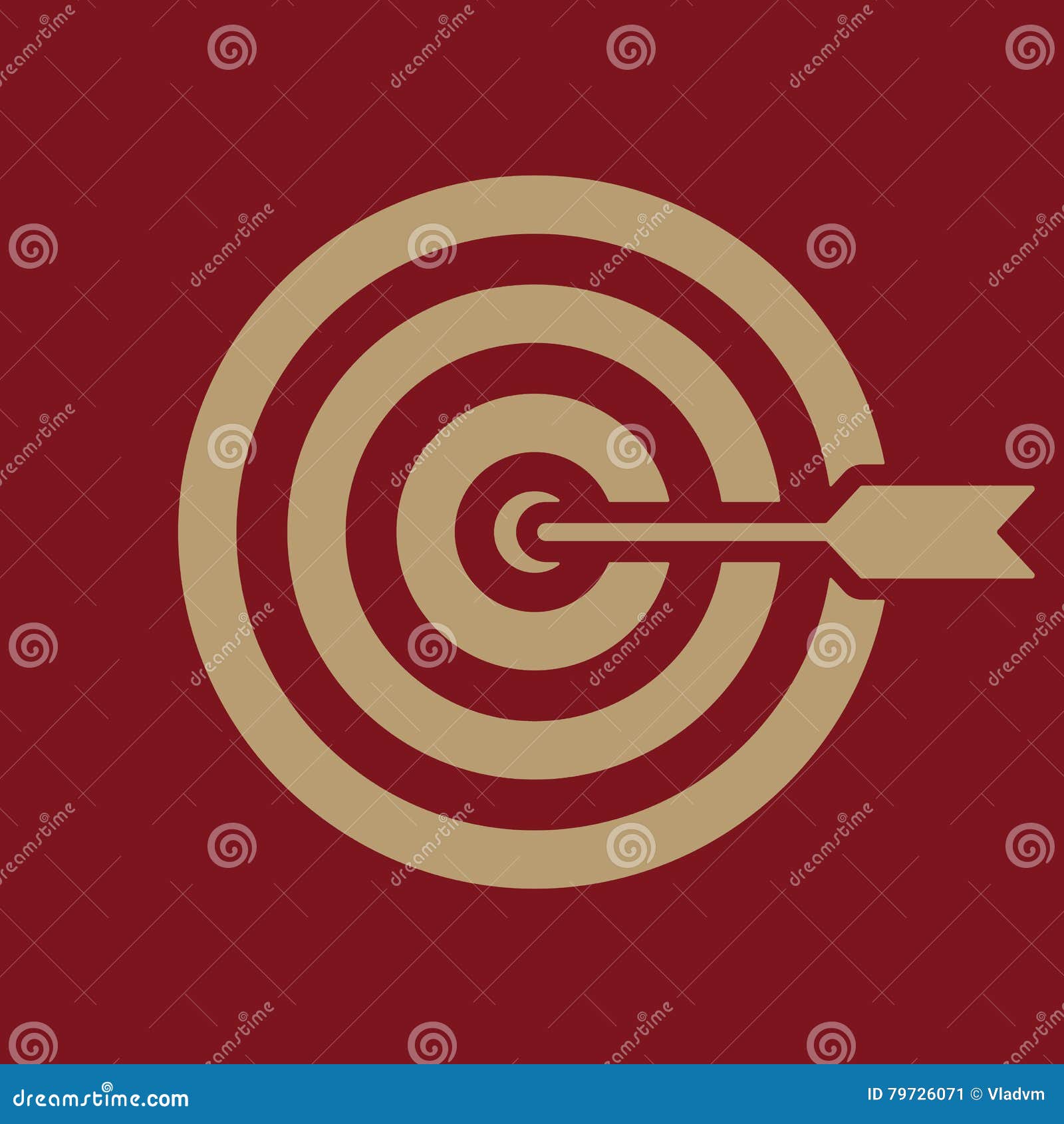 The Target Icon. Target Symbol Stock Vector - Illustration of challenge ...