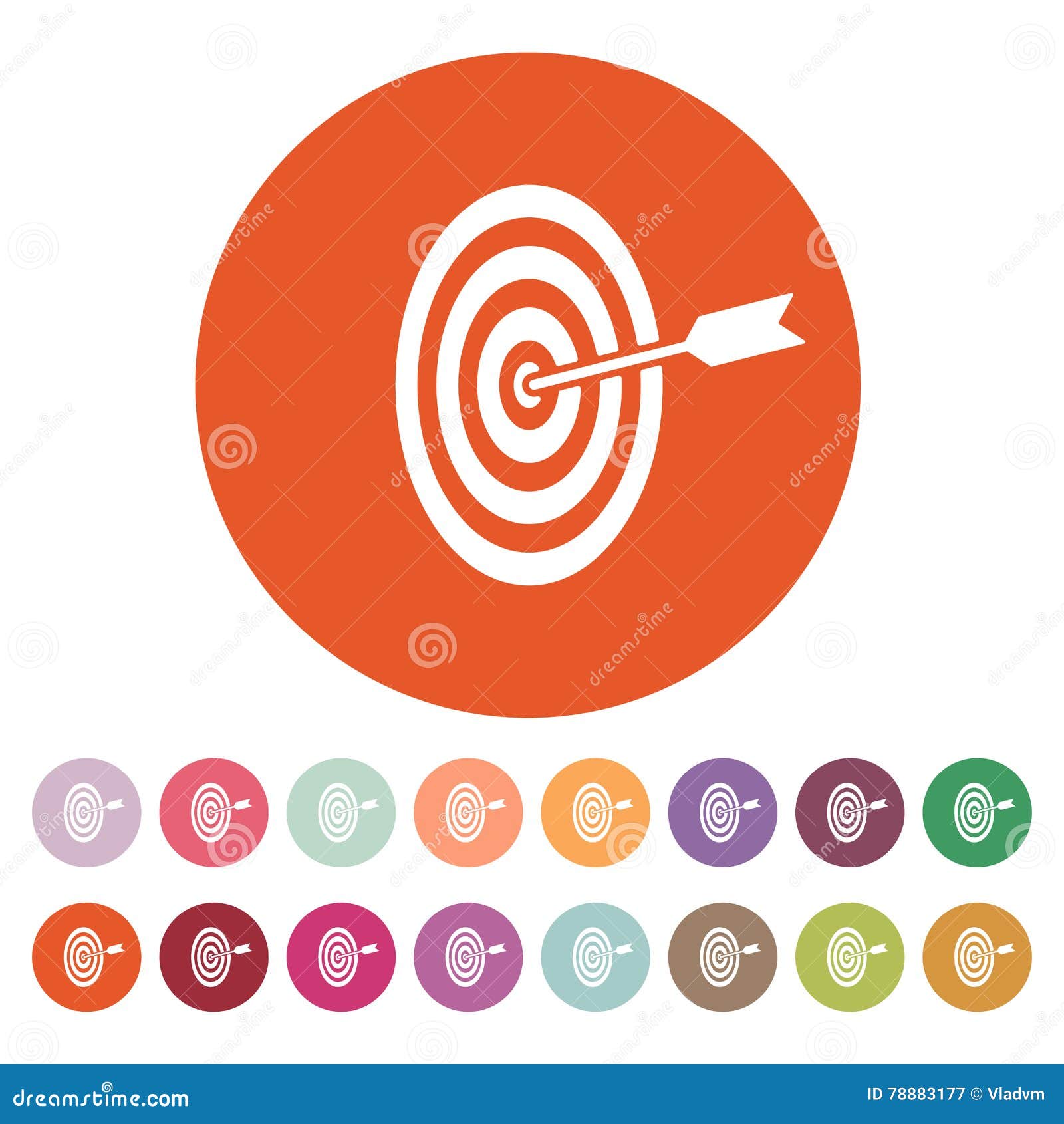 The Target Icon. Target Symbol Stock Vector - Illustration of accuracy ...
