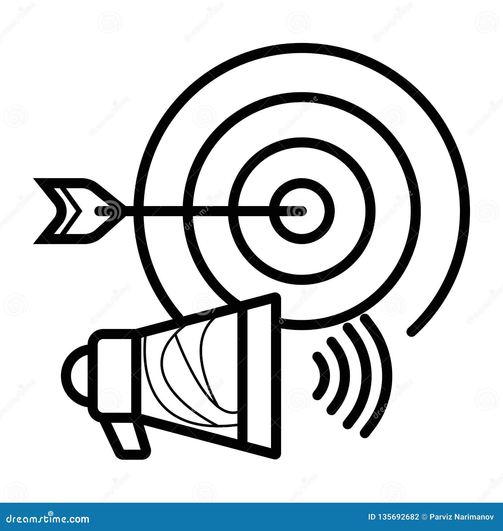 Target Icon vector stock illustration. Illustration of perfection ...