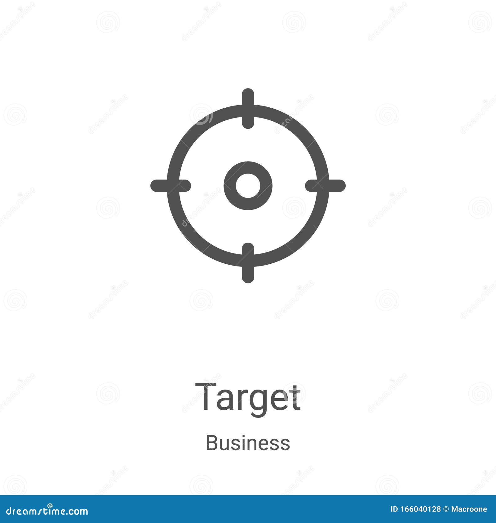 Target Icon Vector from Business Collection. Thin Line Target Outline ...