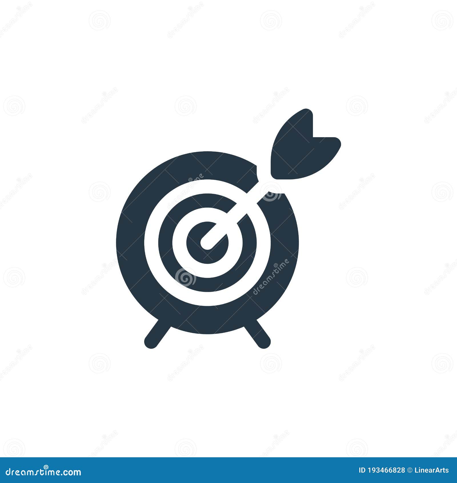 Target Icon Vector from Ethics Concept. Thin Line Illustration of ...