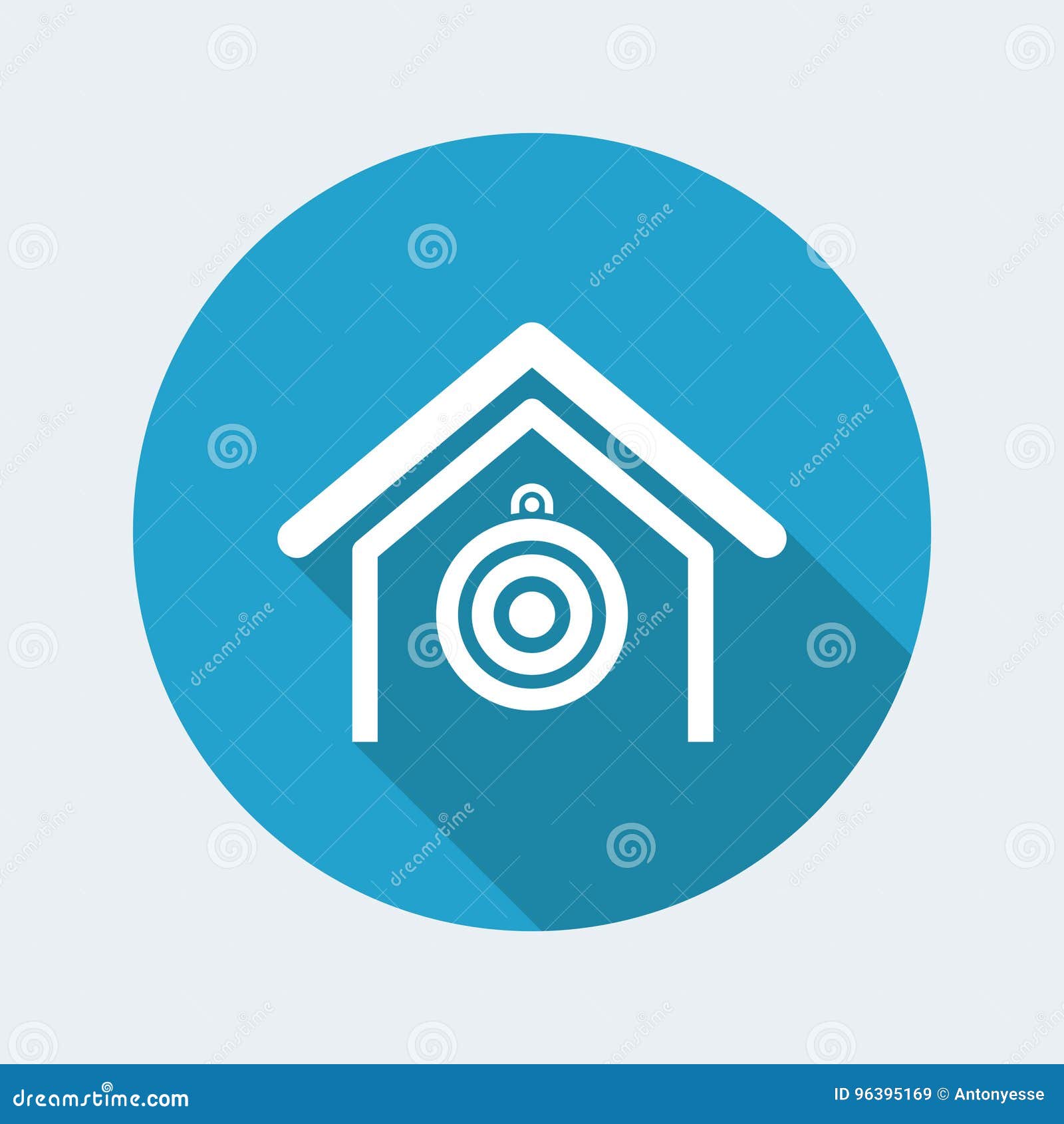 Target icon stock vector. Illustration of house, concept - 96395169