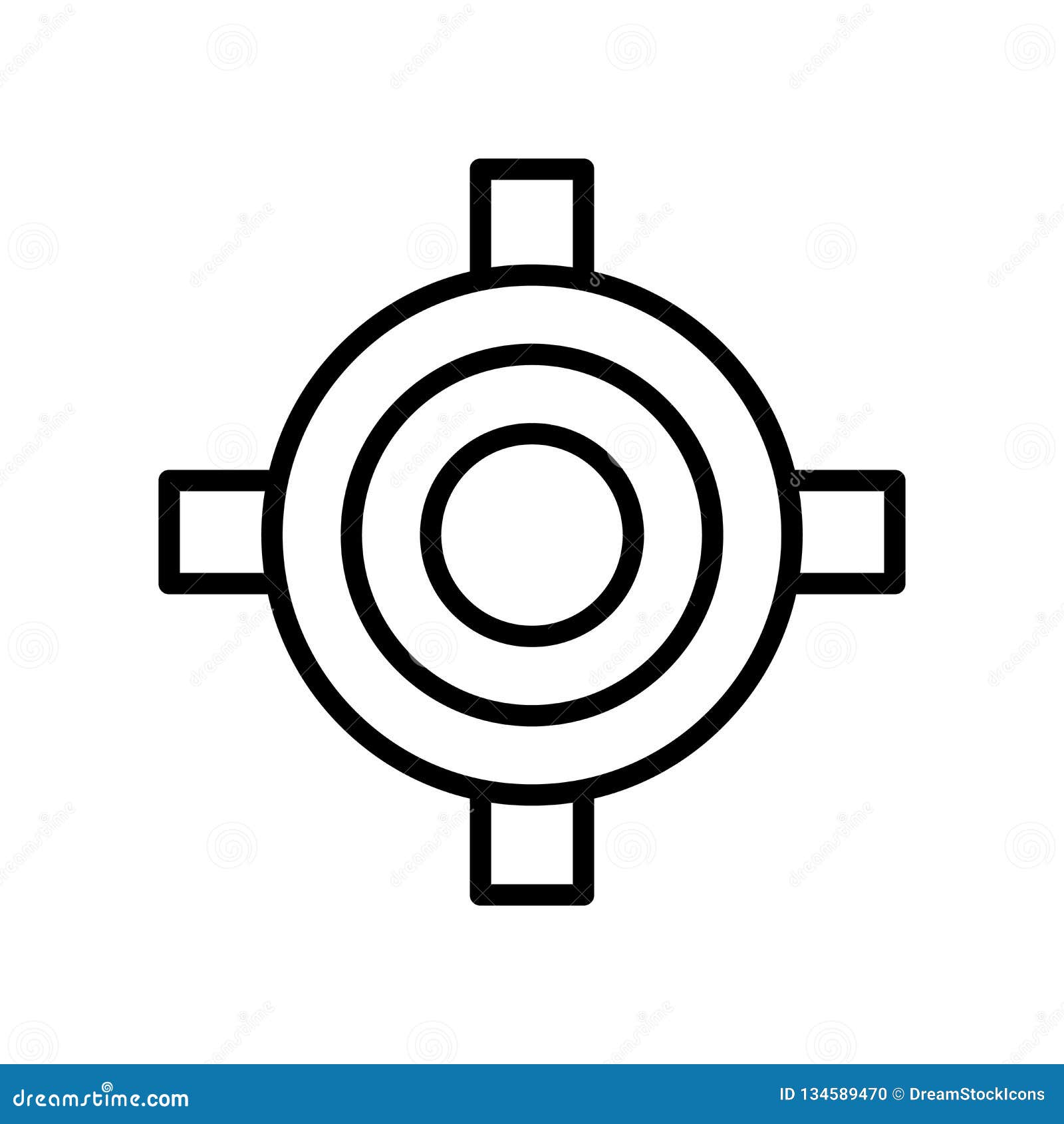 Target Icon Vector Isolated on White Background, Target Sign , Office ...