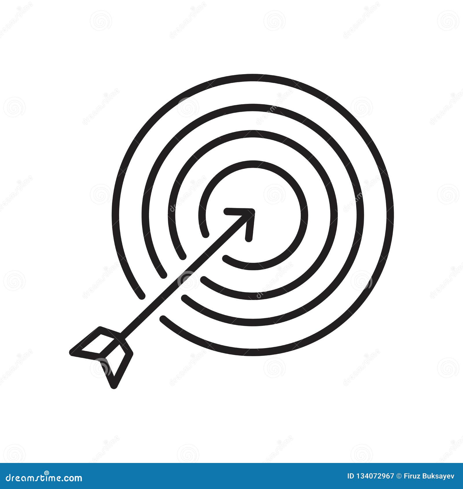 Target Icon Vector Isolated on White Background, Target Sign , Sign and ...