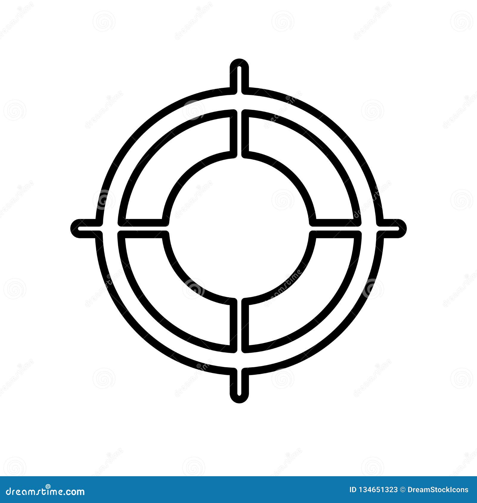 Target Icon Vector Isolated on White Background, Target Sign , Line or ...