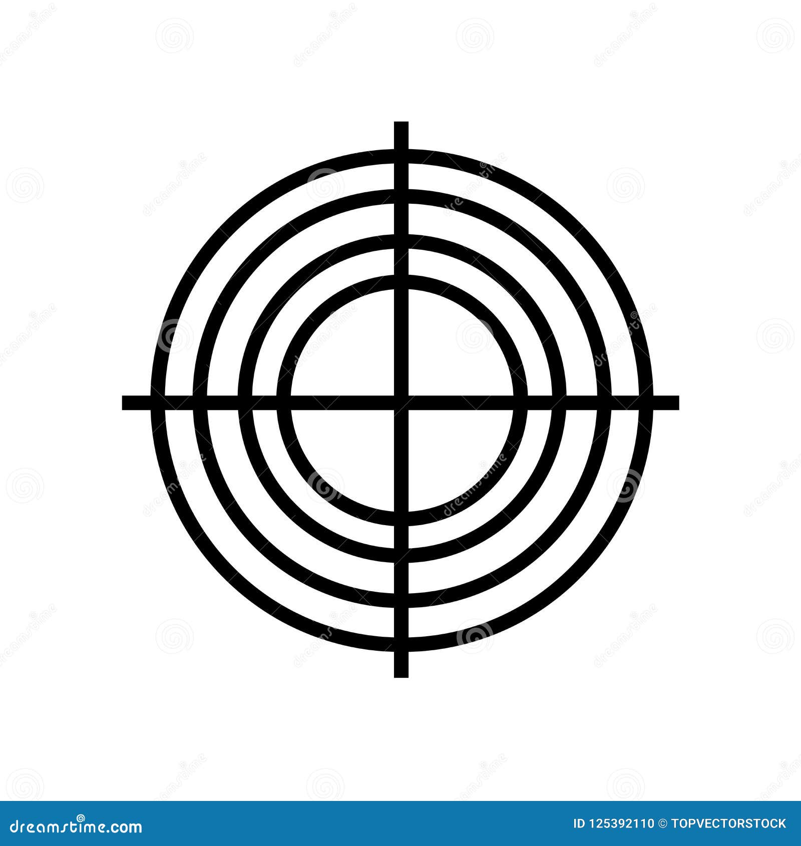 Target Icon Vector Isolated on White Background, Target Sign Stock ...