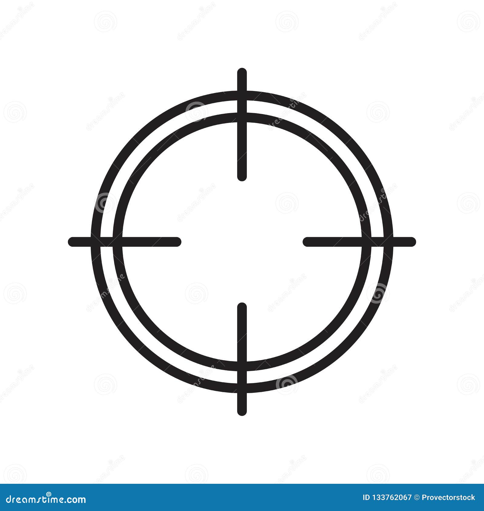 Target Icon Vector Sign and Symbol Isolated on White Background Stock ...