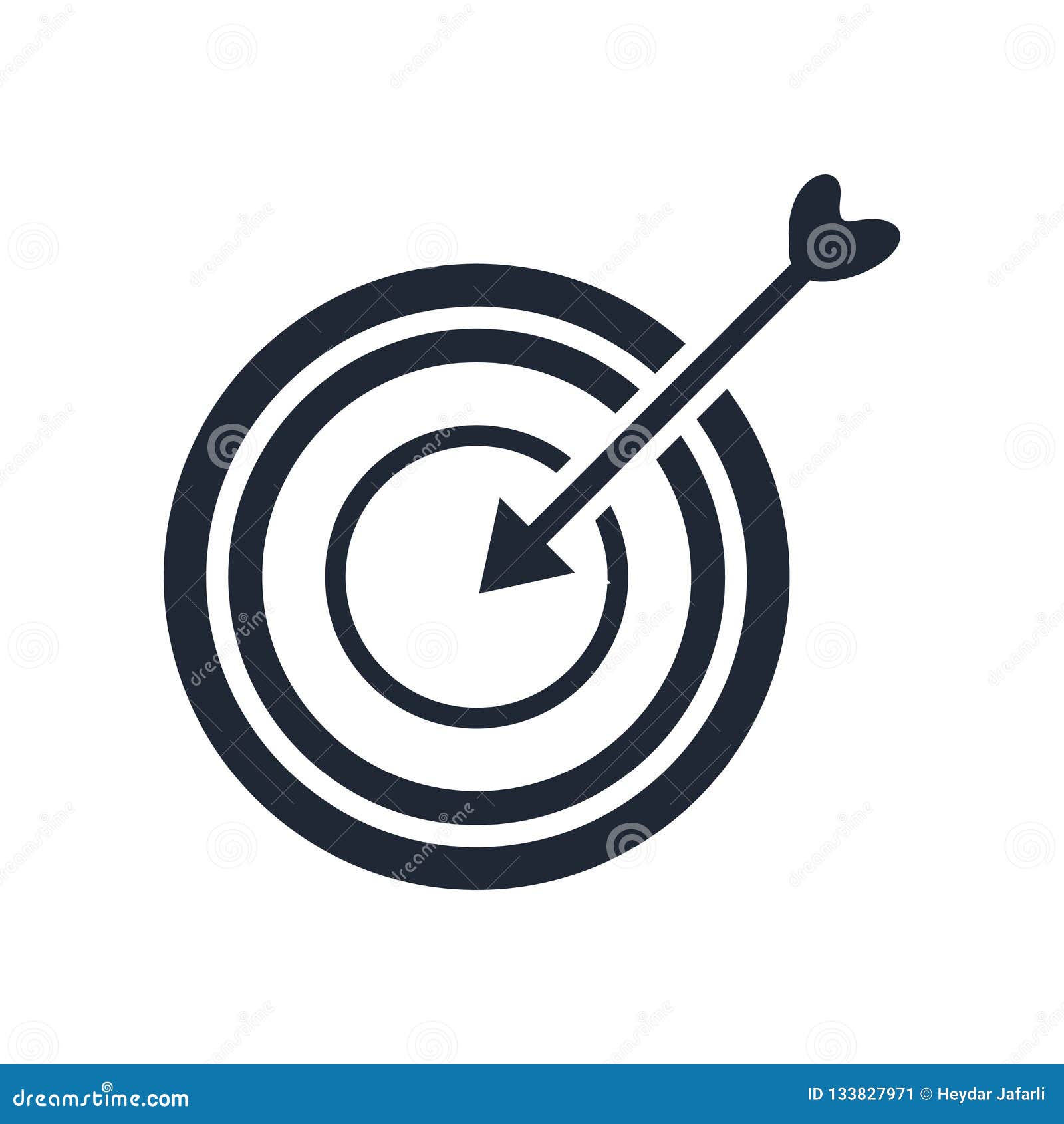 Target Icon Vector Sign and Symbol Isolated on White Background Stock ...