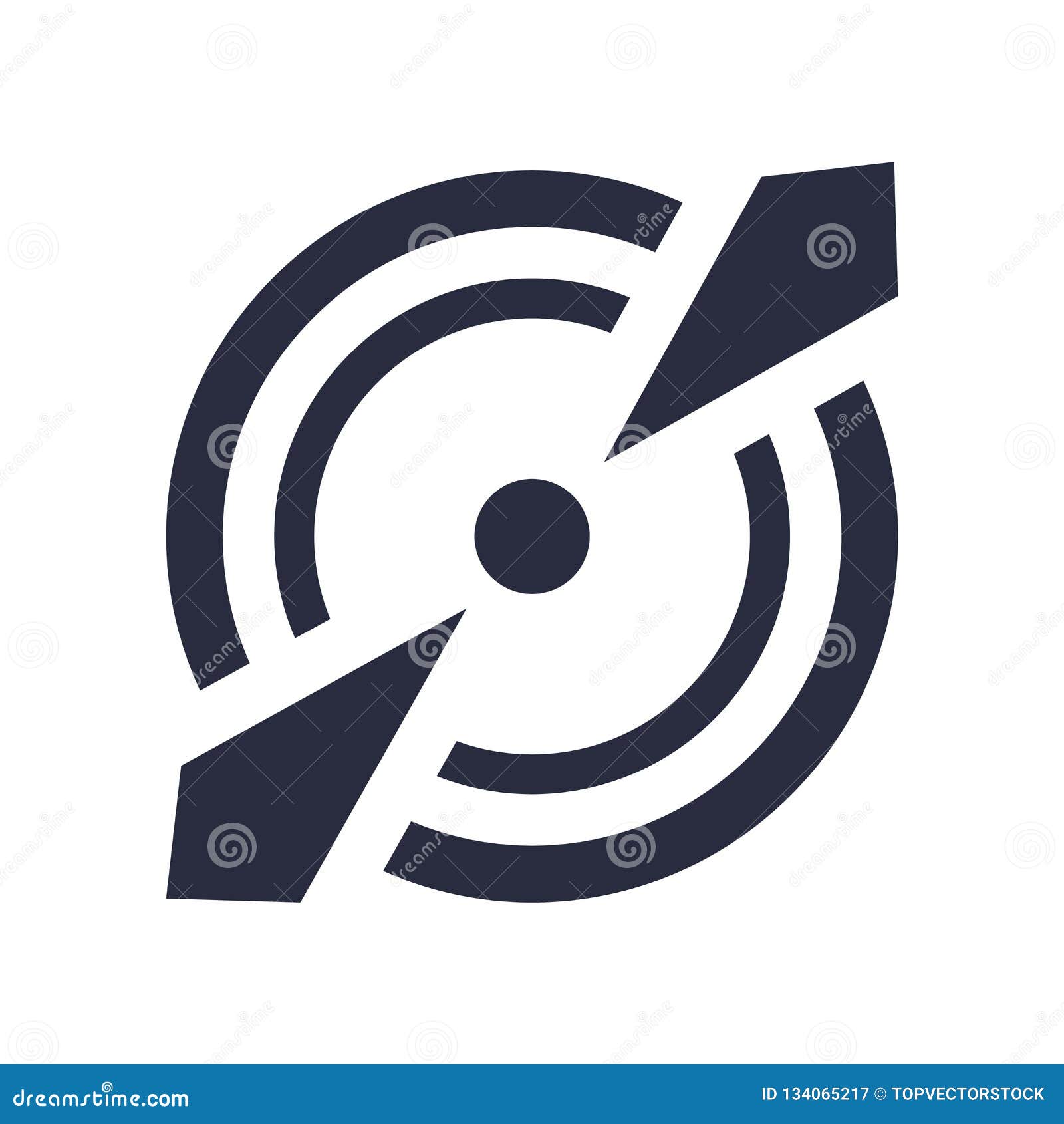 Target Icon Vector Sign and Symbol Isolated on White Background, Target ...