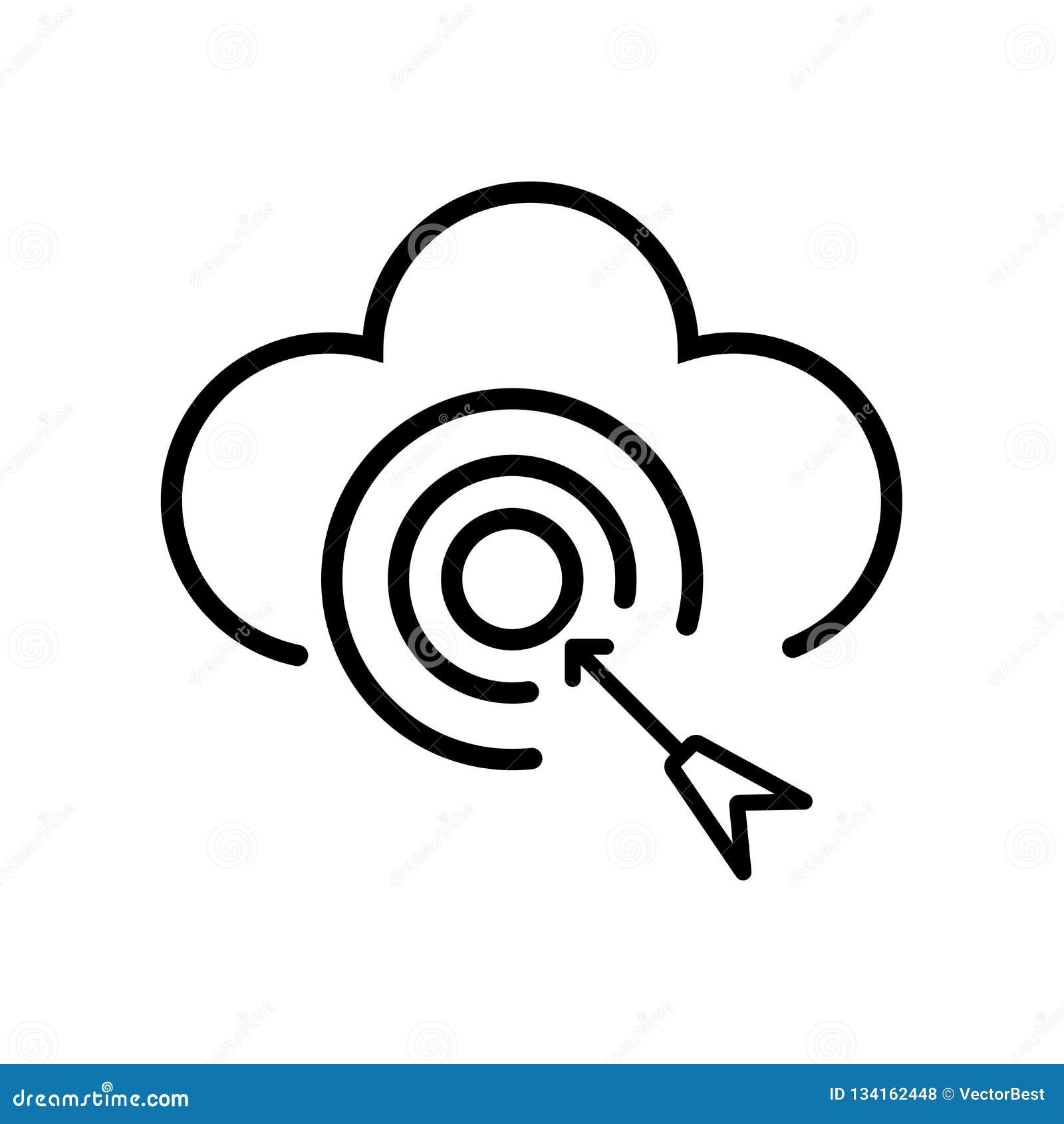 Target Icon Vector Sign and Symbol Isolated on White Background Stock ...