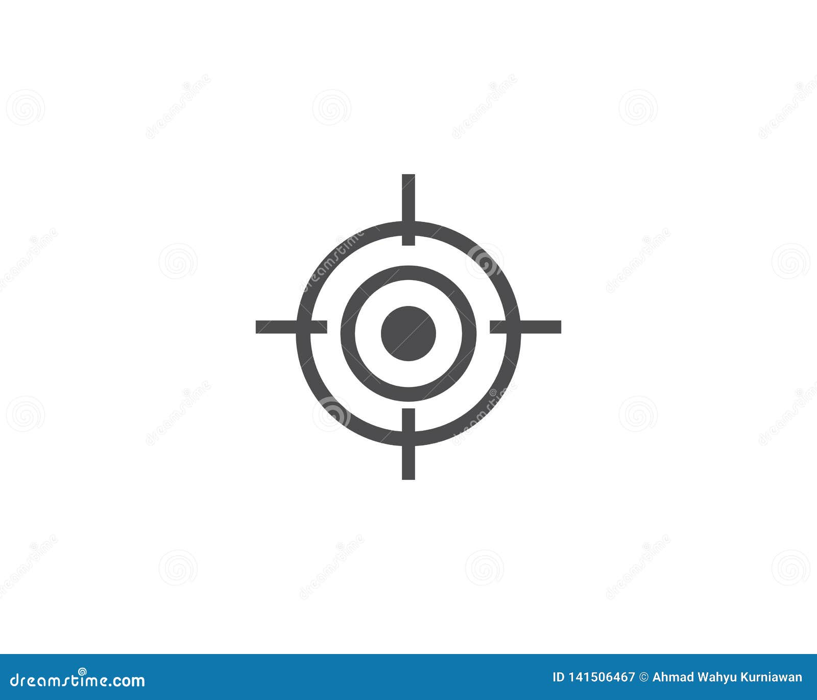 Red Aim Icon. Target And Arrow Concept. Perfect Hit Composition. Cross ...