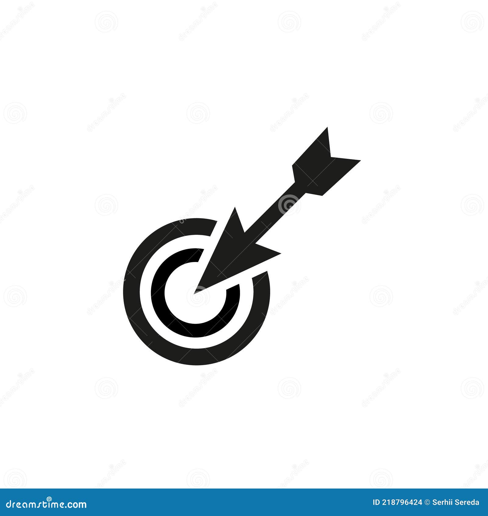 Target Icon on White Background Stock Vector - Illustration of isolated ...
