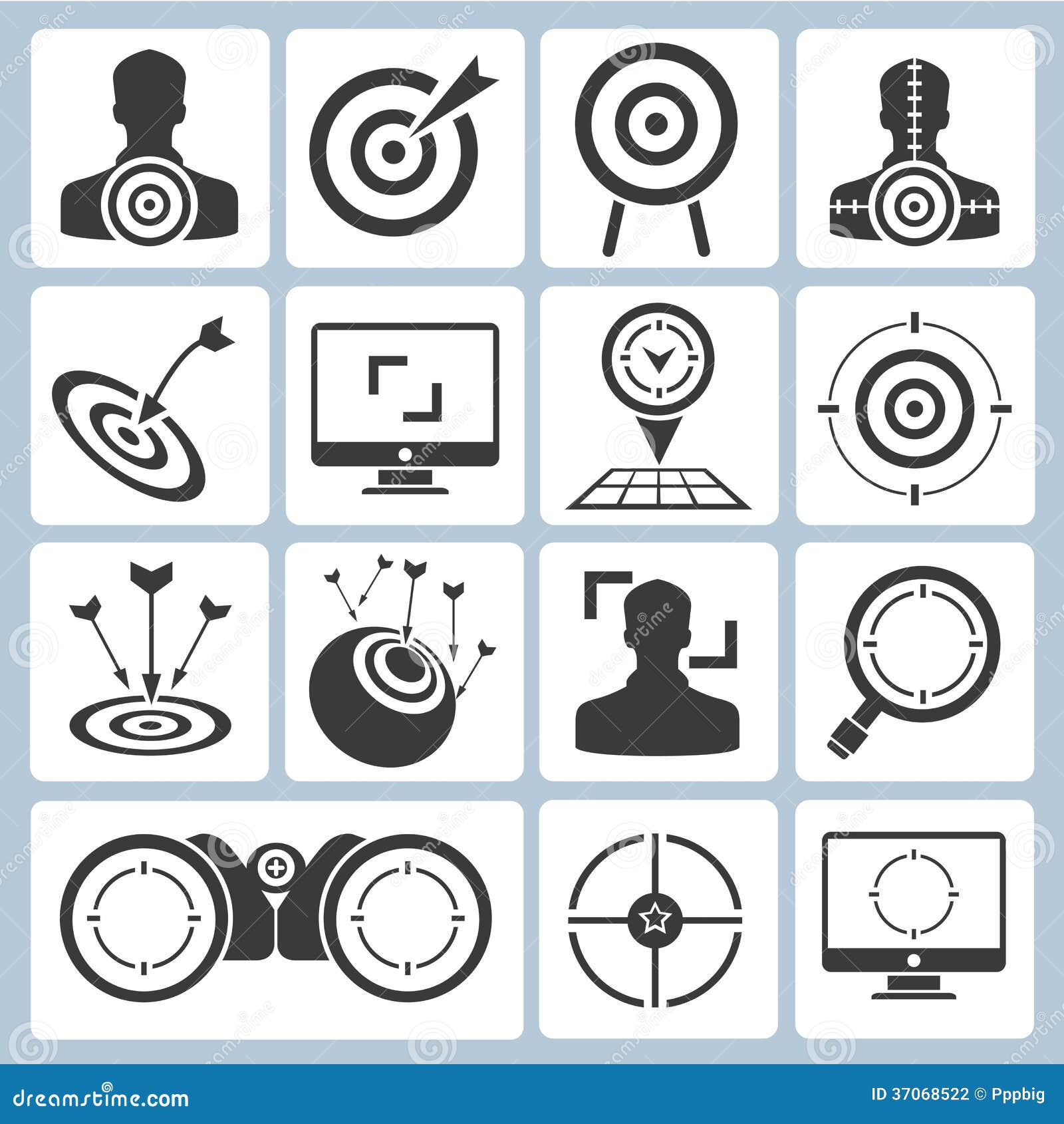 Target icons stock illustration. Illustration of isolated - 37068522