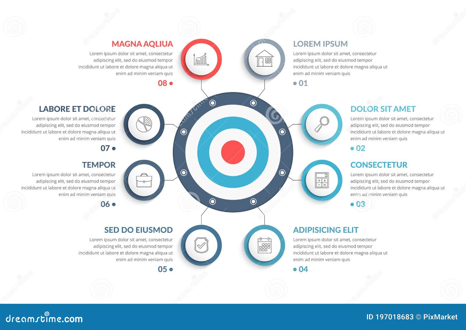 Target Infographics stock vector. Illustration of accurate - 197018683
