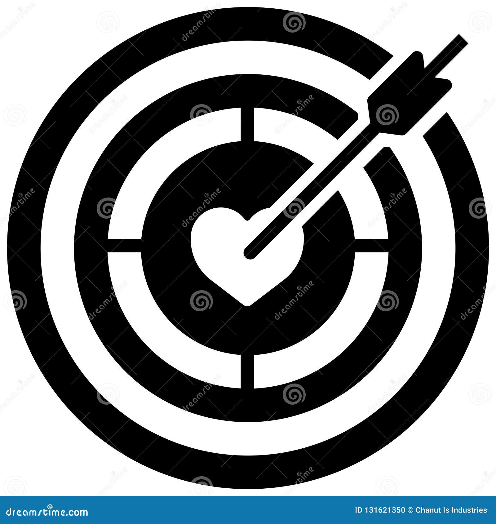 Target Insight Solid Illustration Stock Vector - Illustration of ...